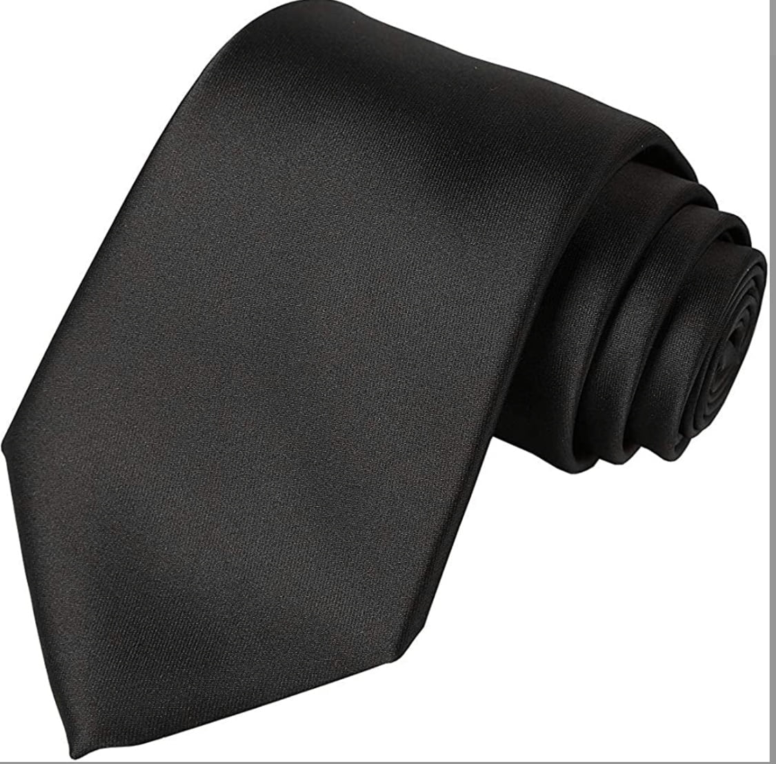 Scott Allan Elegant Solid Black Necktie for Men | Perfect for Adults ...