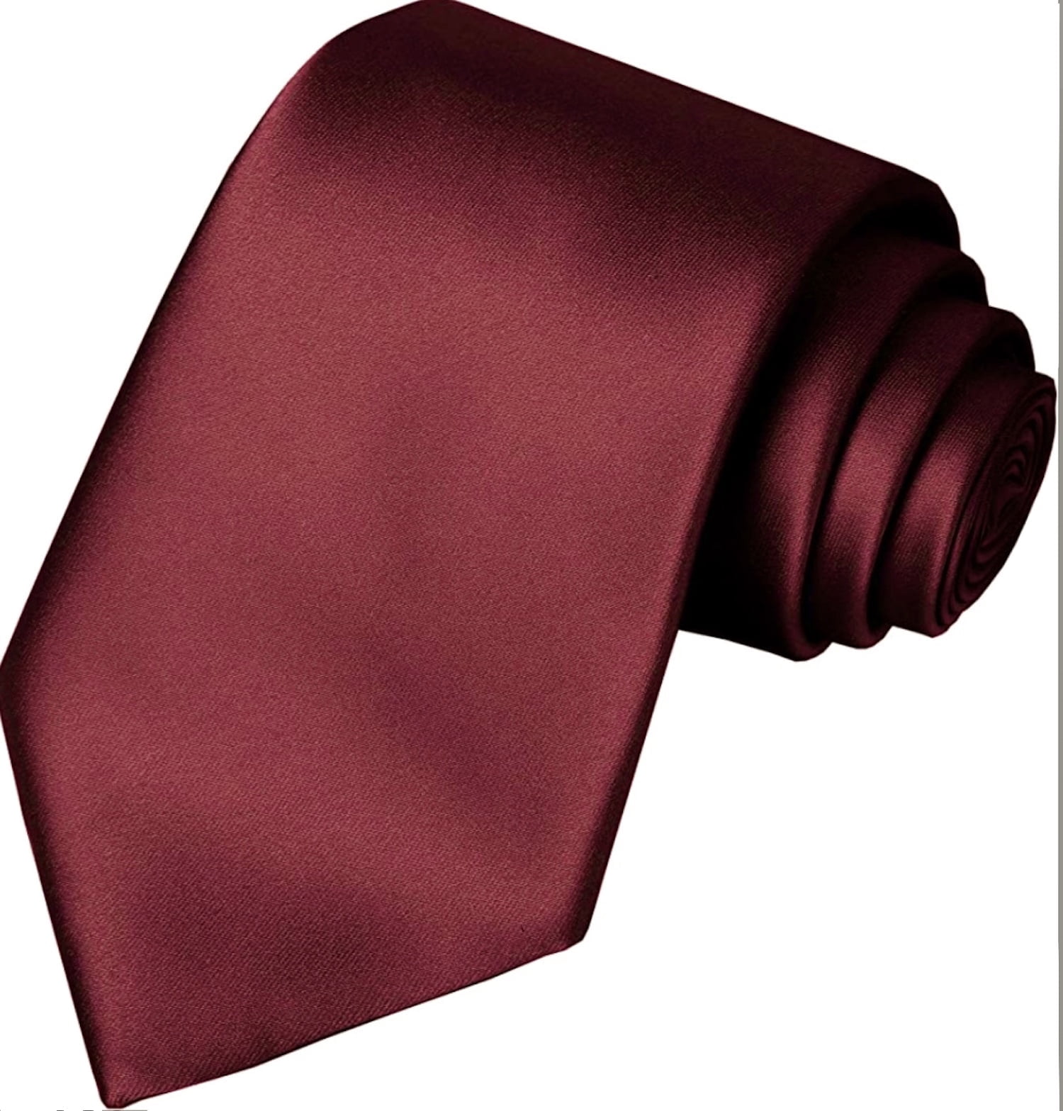 Elegant Scott Allan Solid Burgundy Necktie for Men | Standard Size 3 ...