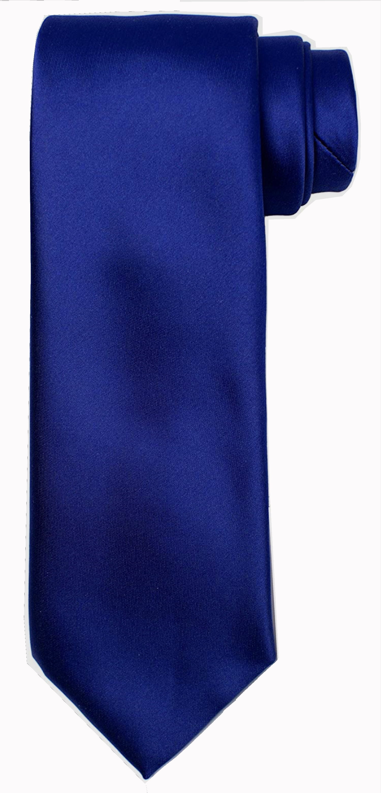 Scott Allan Men's Solid Navy Blue Necktie, High-Quality Woven Jacquard ...
