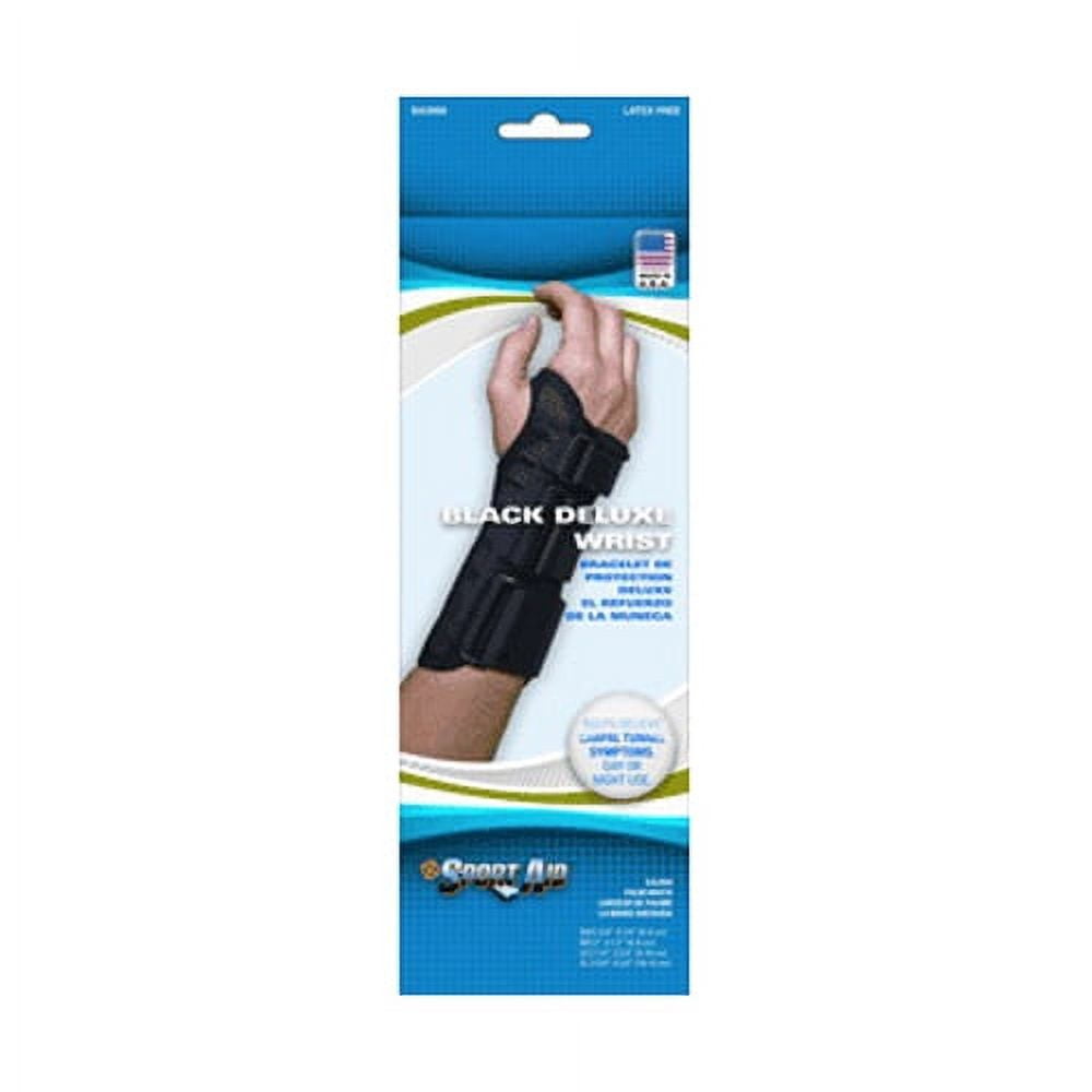 Scott Deluxe Right Medium Wrist Brace 3-3.5 inches, Black - 1 ea, 6 ...