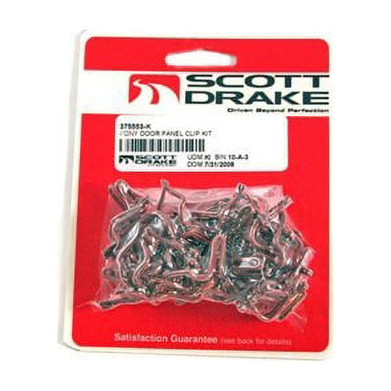 Scott Drake 375553-K Pony/Deluxe Door Panel Clip Set Fits select: 1966-1967 FORD MUSTANG ...