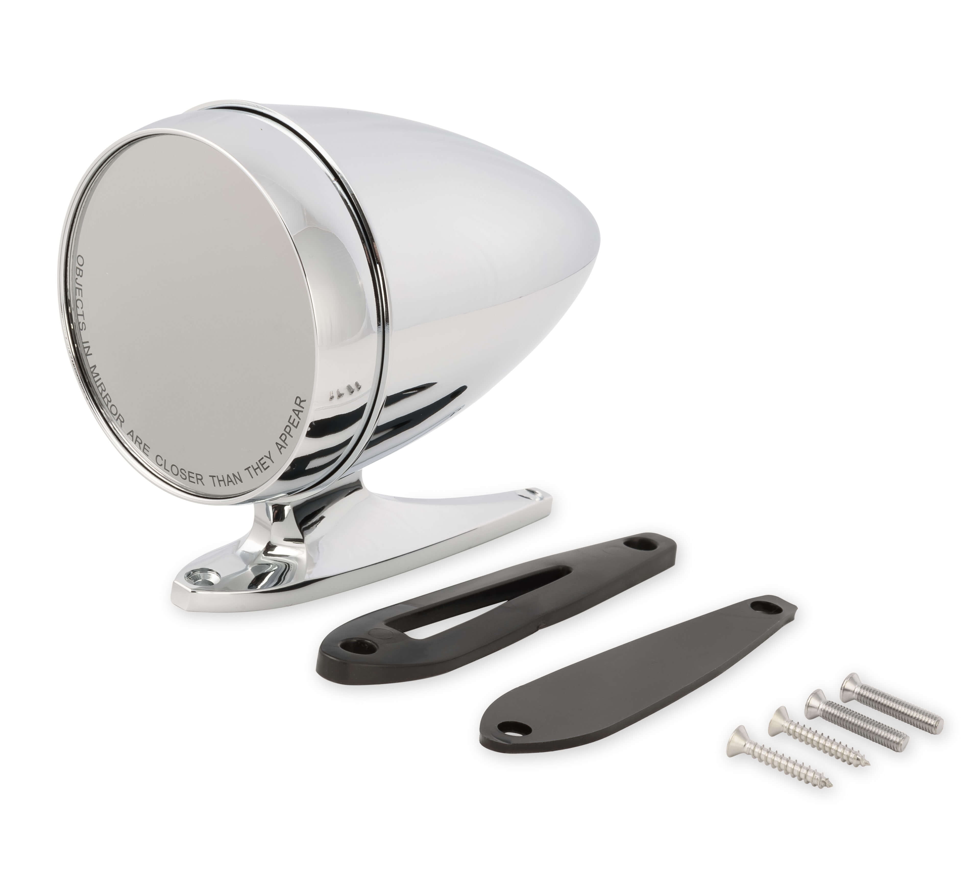 Scott Drake C5RZ-17696-ALC Chrome Bullet Mirror With Long Base And ...