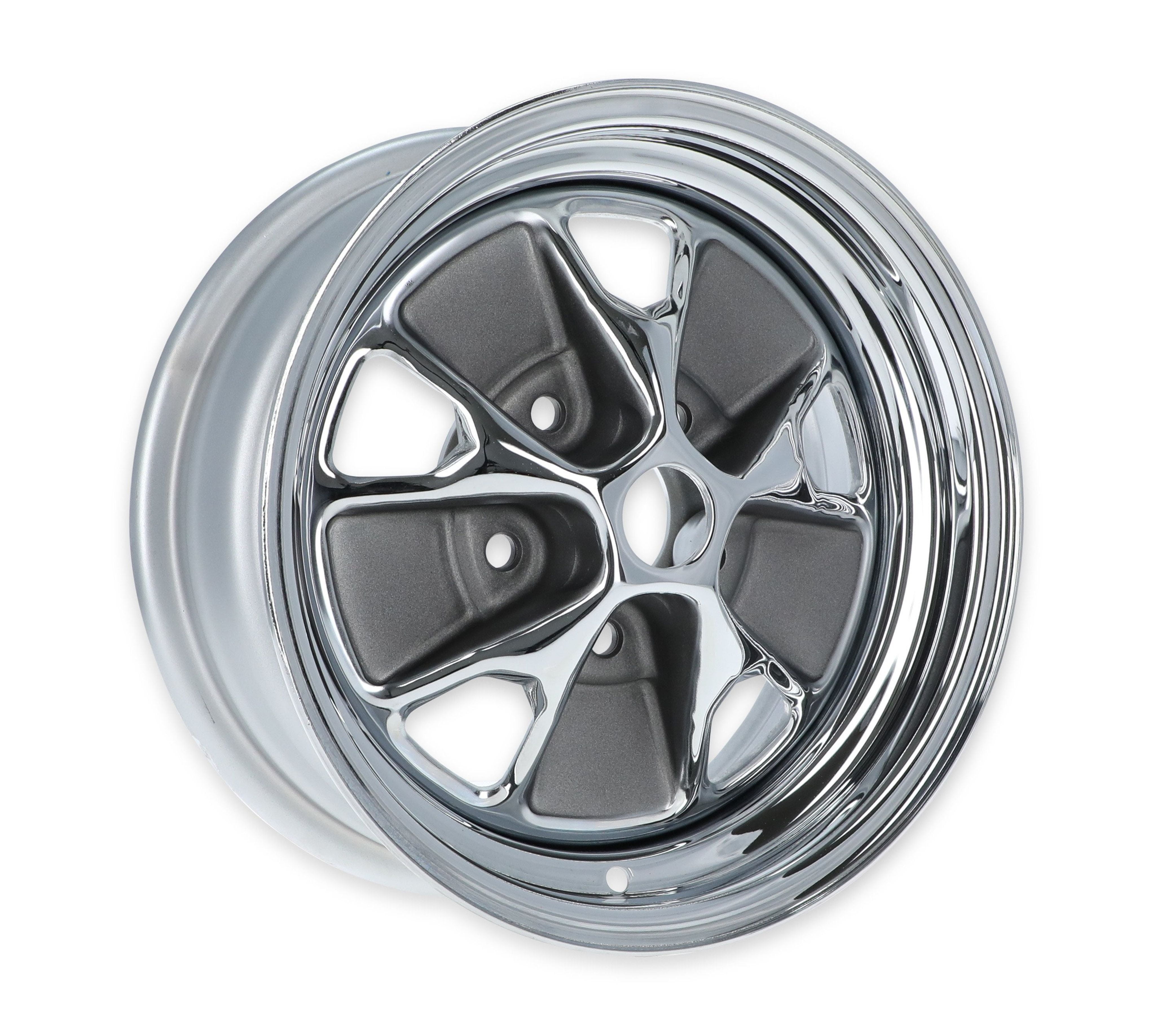 Scott Drake C5ZZ-1007-DR 65 Styled Steel Wheel 14x6 3.47 bs Chrome ...