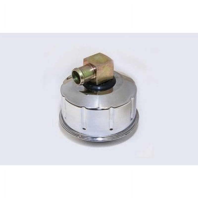 Scott Drake C8AZ-6766-BC Closed Emissions Chrome Oil Cap With Gold PCV ...