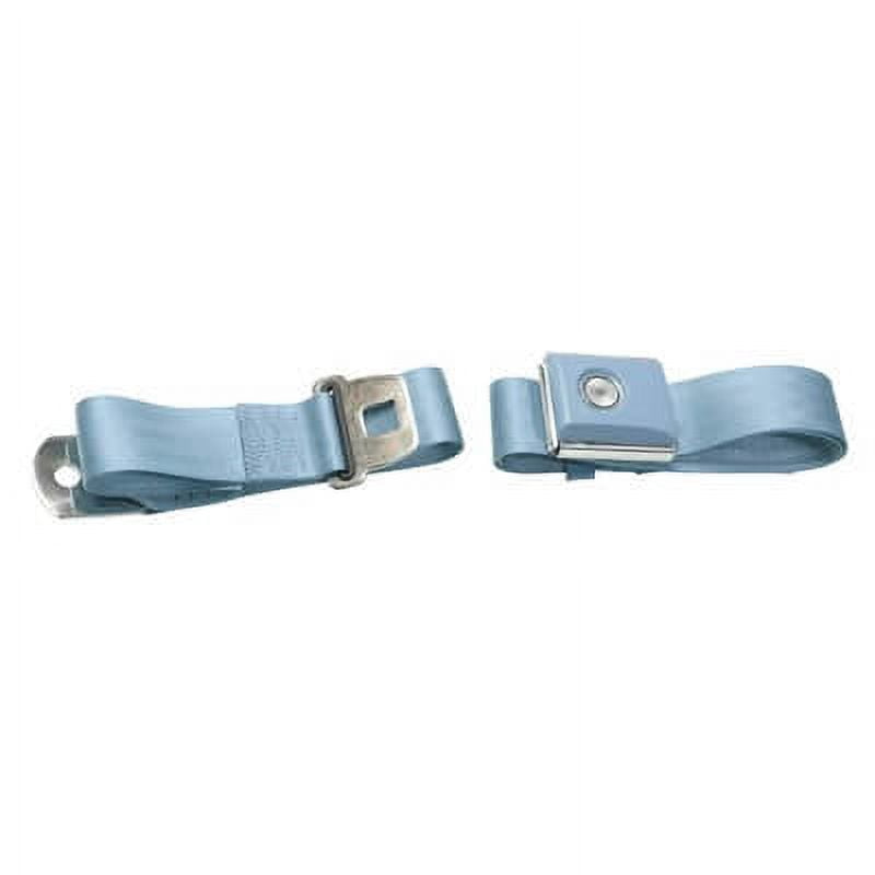 Scott Drake SB-LB-PBSB Push Button Seat Belt Light Blue - Walmart.com