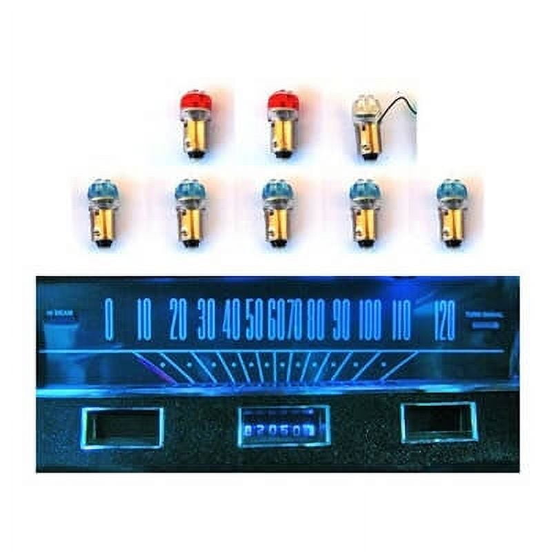 Scott Drake SD-6456-GA-BL Instrument Panel LED Light Bulb Set Blue Long ...