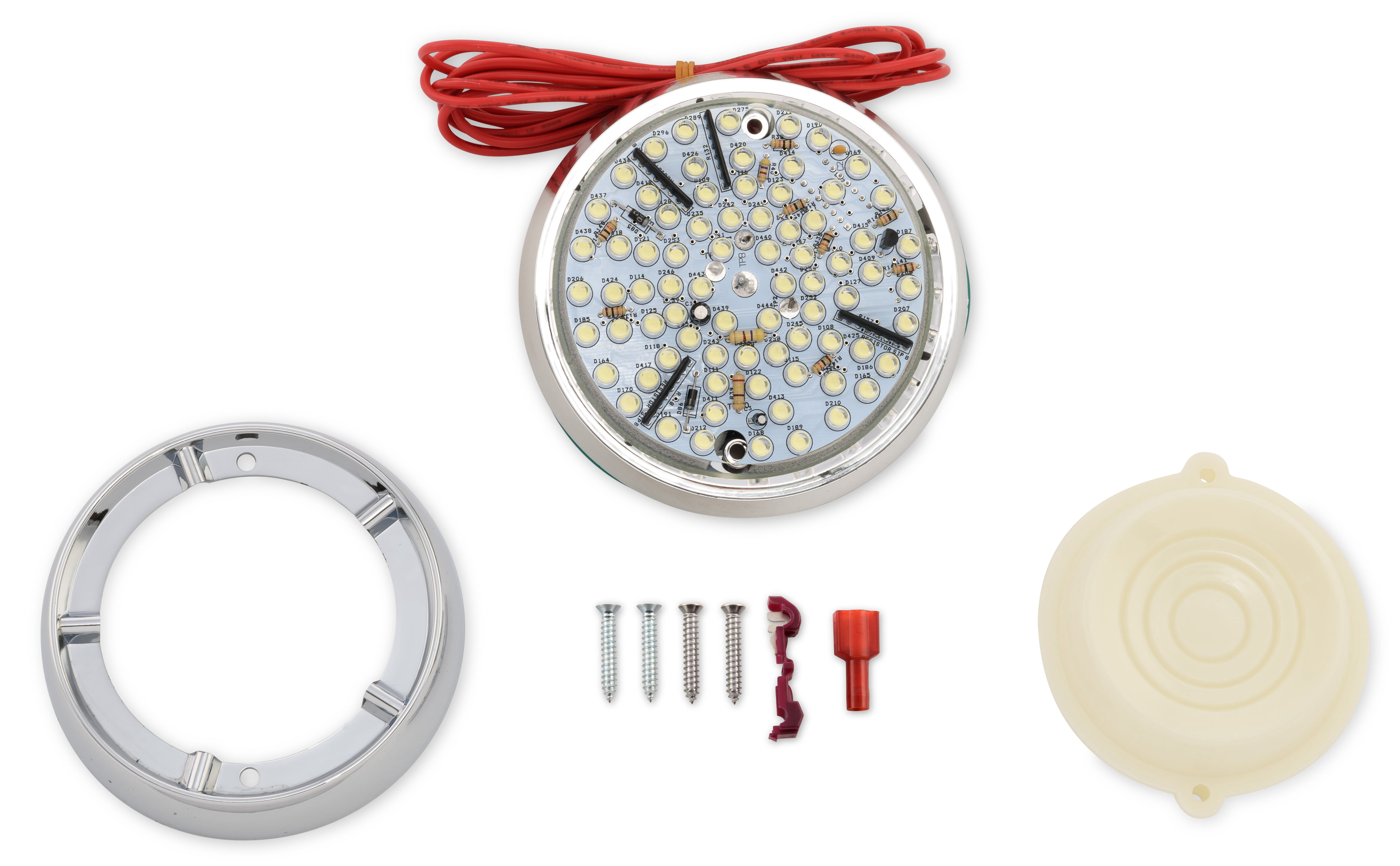 Scott Drake SD-DOME-LED-WH 1965-1970 LED Dome Light Assembly - Walmart.com