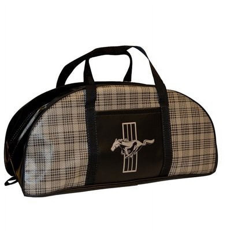 Scott Drake TB-FM-L-PLD Tote Bag Large Plaid with Running Horse Tri-Bar ...