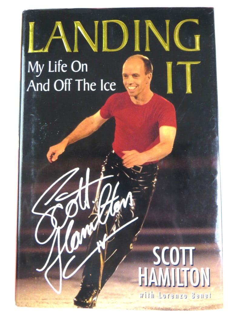 Scott Hamilton Signed Autographed Hardcover Book Landing It JSA AB41577 ...