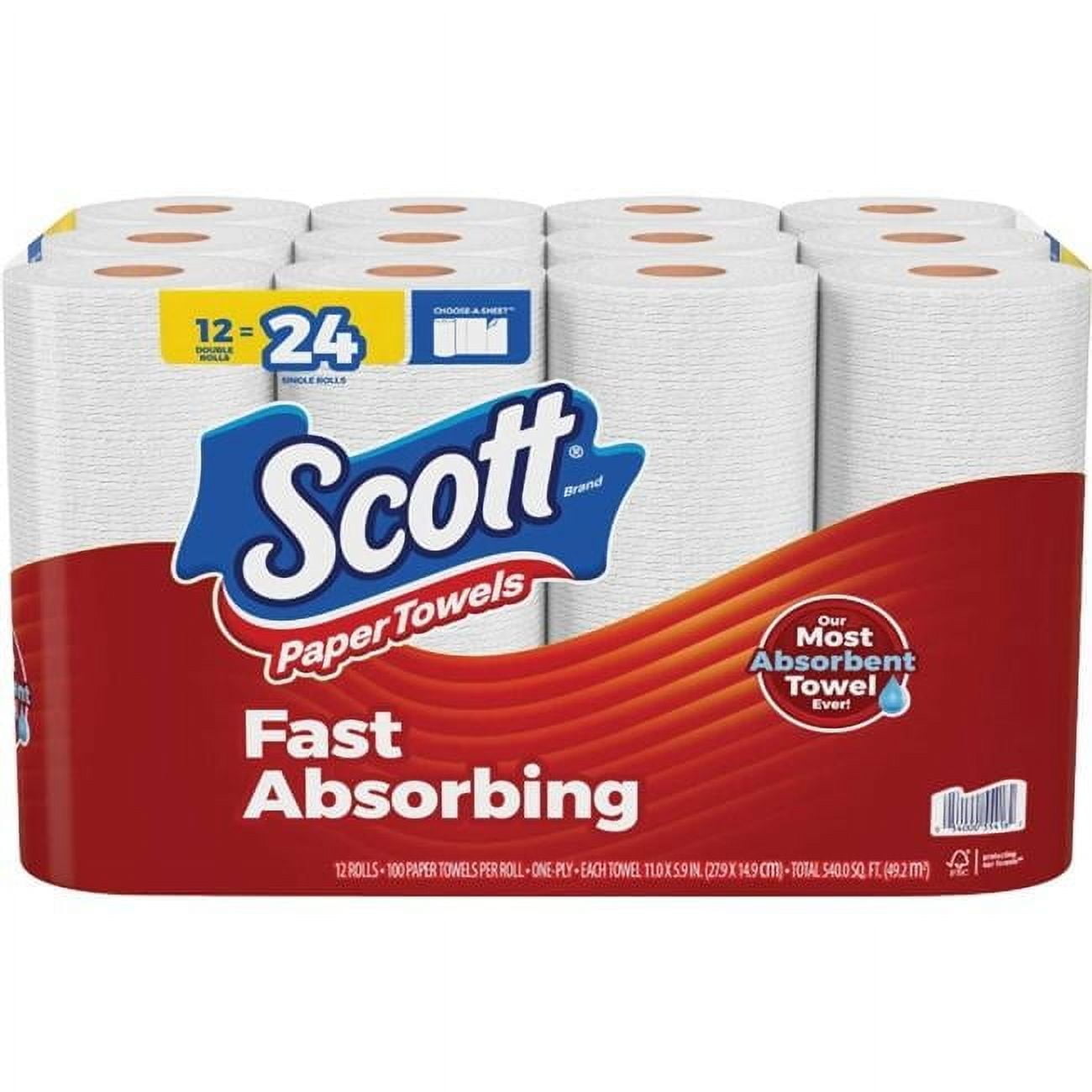 Scott KCC55416CT Double Roll Paper Towels - 12 Per Pack - Case of 2 ...