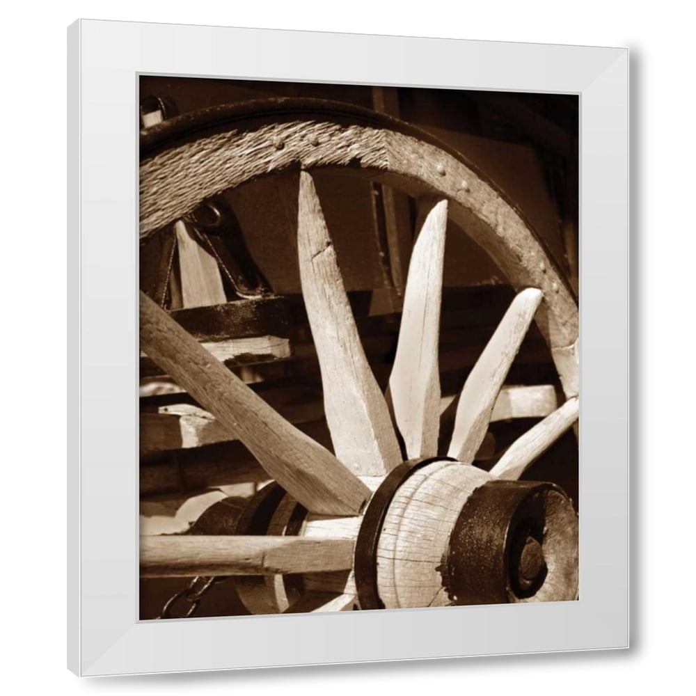 Scott Larson 4x24 White Modern Wood Framed Wall Art Titled - Wagon ...