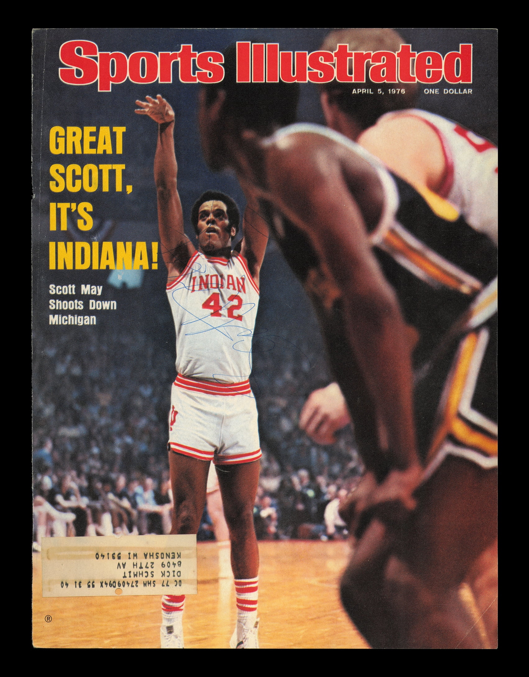 Scott May Autographed Sports Illustrated Cover Indiana SKU #238110 ...