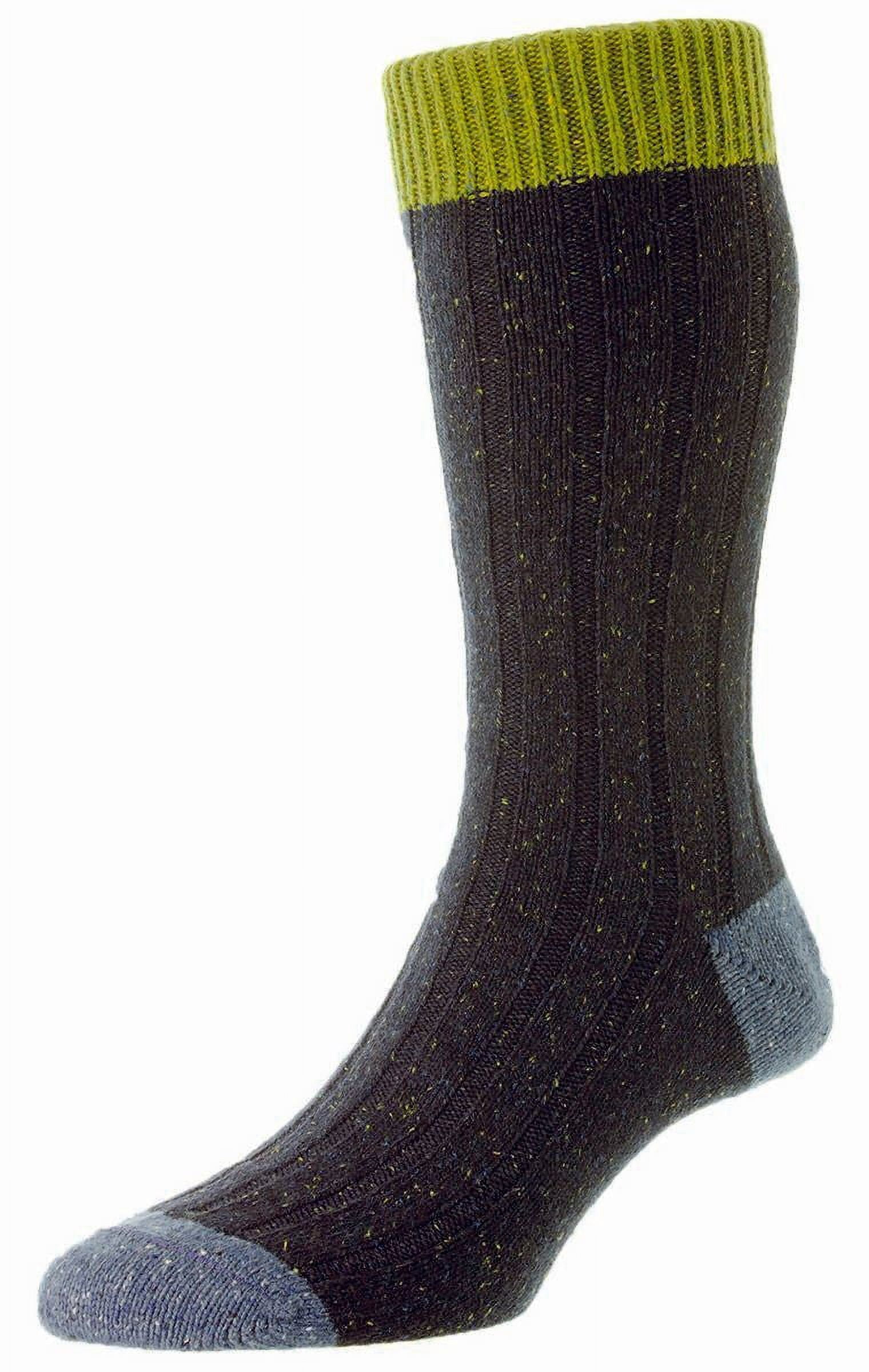 Scott Nichol Thornham Merino and Silk Socks - Navy Fleck - Walmart.com
