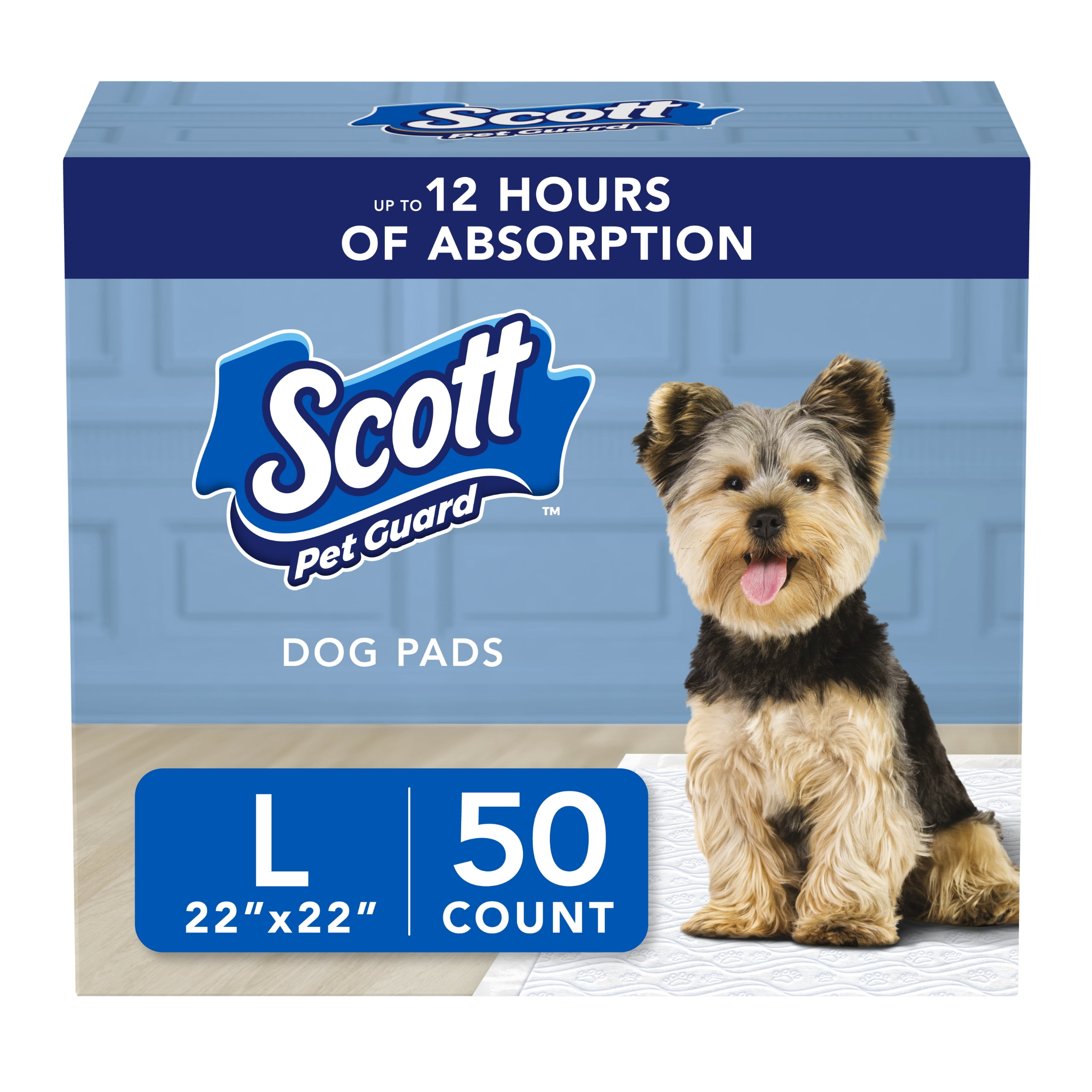 Scott Pet Guard Dog Pads - Dog Training Pee Pads for Puppies, Medium ...