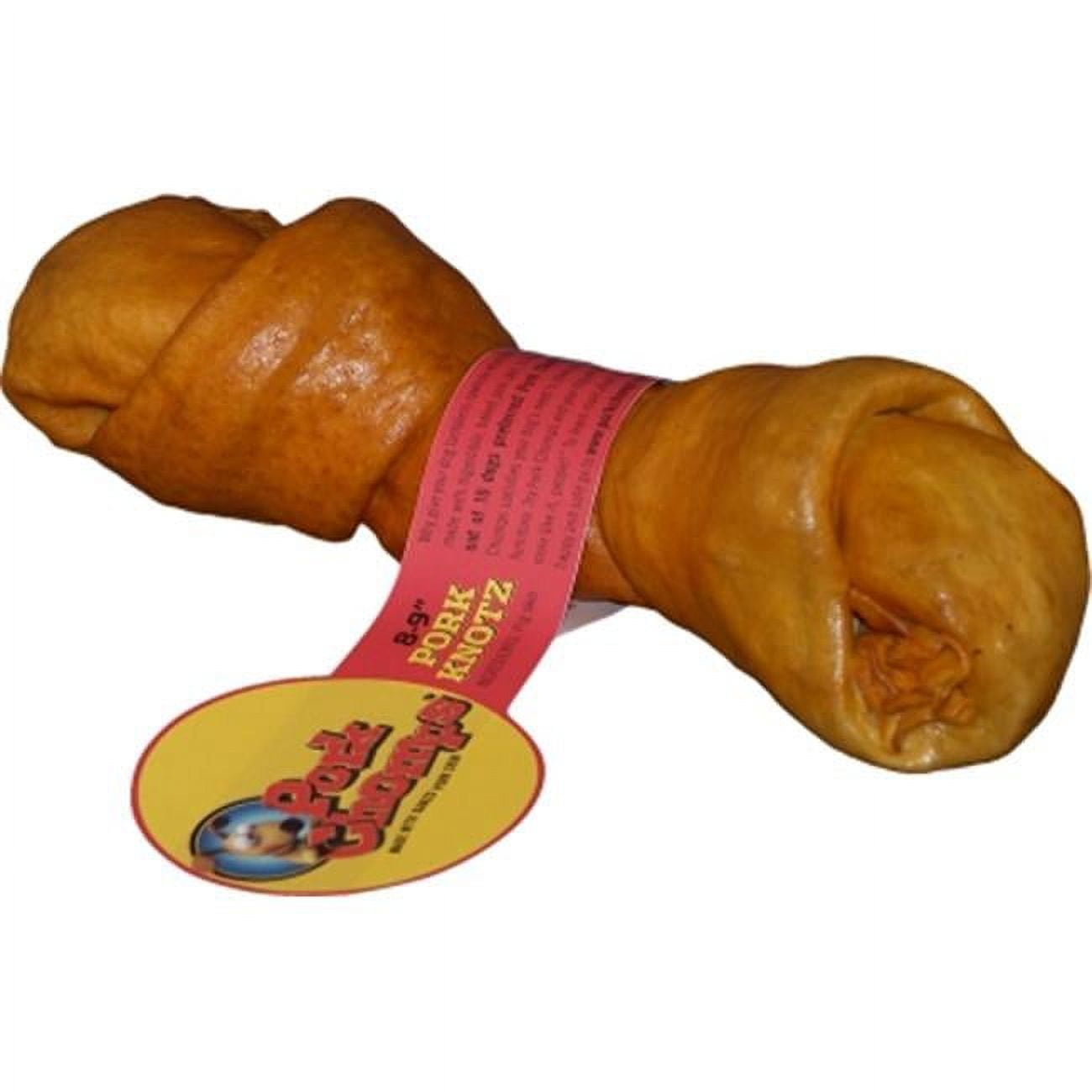 Scott Pet Products 8 - 9 in. Smoked Pork Skin Knot - Walmart.com