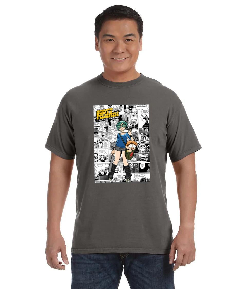 Scott Pilgrim VS The World Comic Book Movie Fan Art Style Comfort Color ...