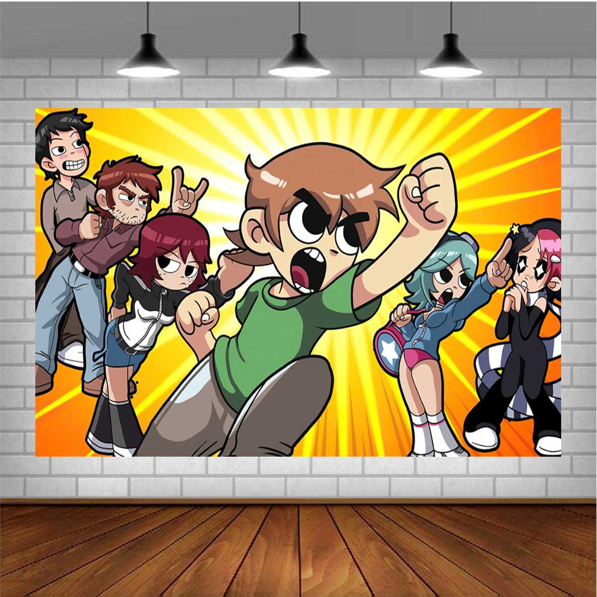 Scott Pilgrim Banner Poster Wall Decor Birthday Backdrop Background ...