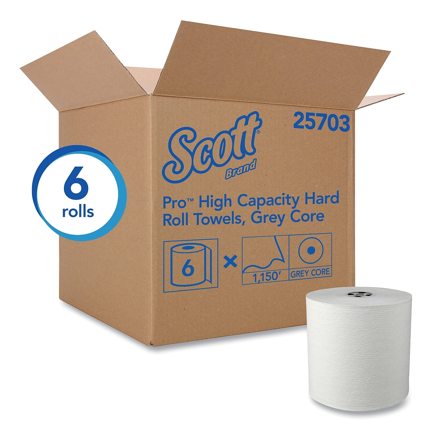Scott Pro Hard Roll Paper Towels for Scott Pro Dispenser Gray Core Only ...