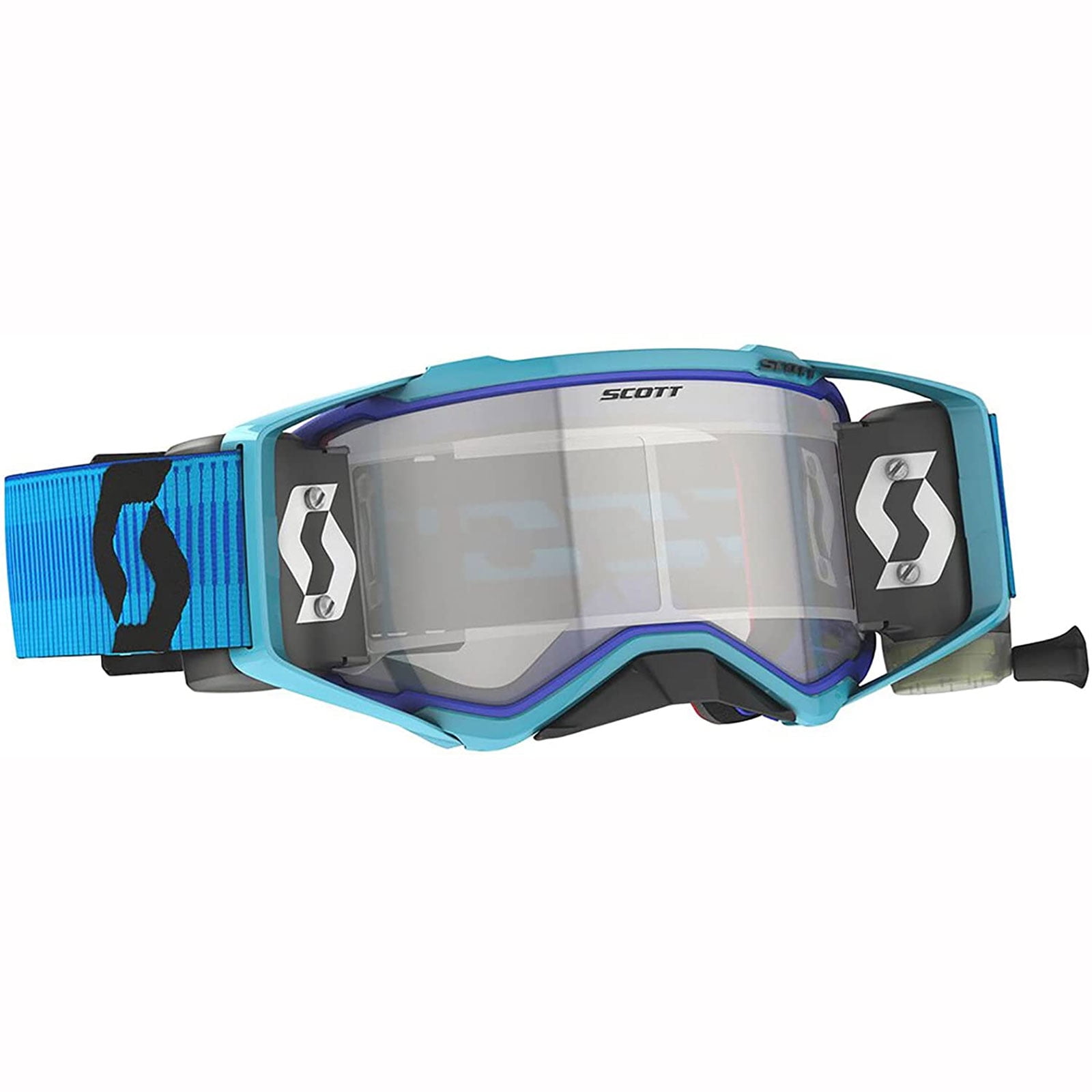 Scott Prospect WFS MX Offroad Goggles Blue/Black w/Clear Lens - Walmart.com