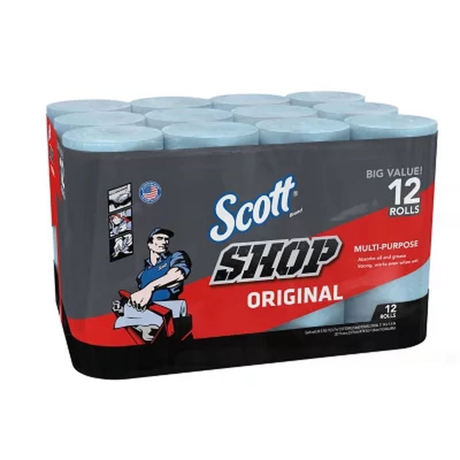 Scott Shop Towels Original 55 Sheets/Roll, 12 Rolls - Walmart.com