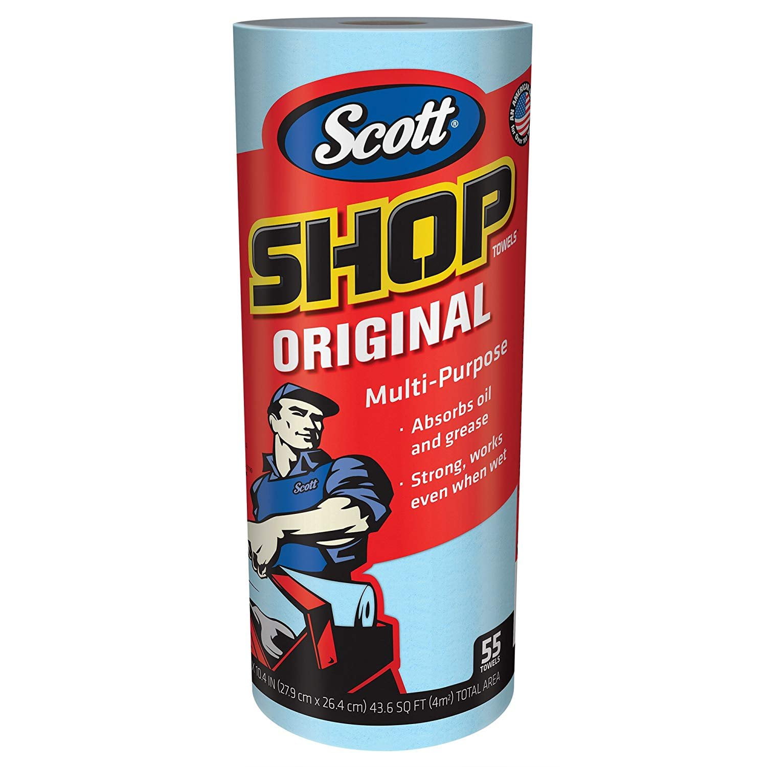 Free Shipping! Scott Shop Towels Original (75147), Blue, 55 Sheets ...