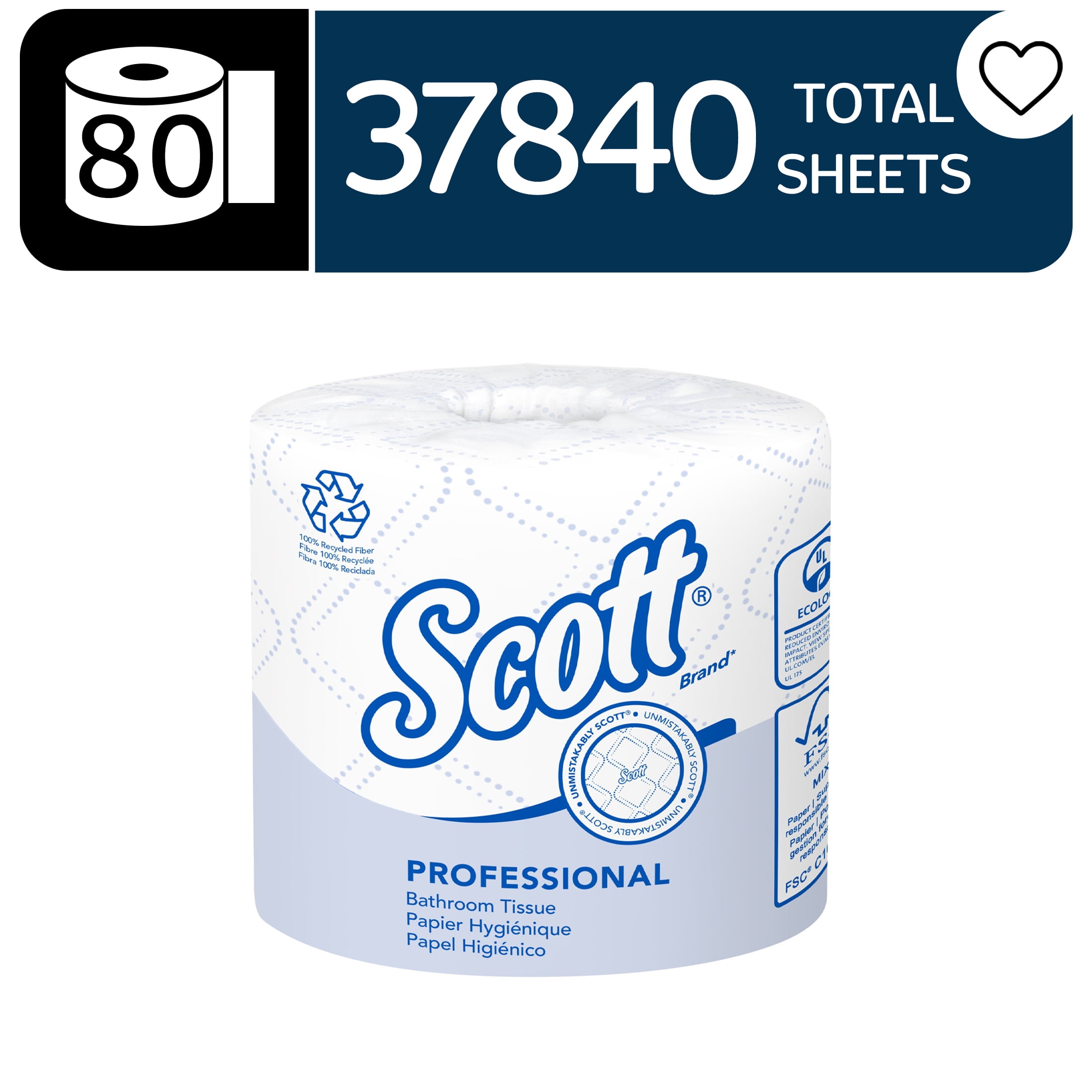 Free Shipping! Scott Professional Essential 100% Recycled Fiber Bulk ...