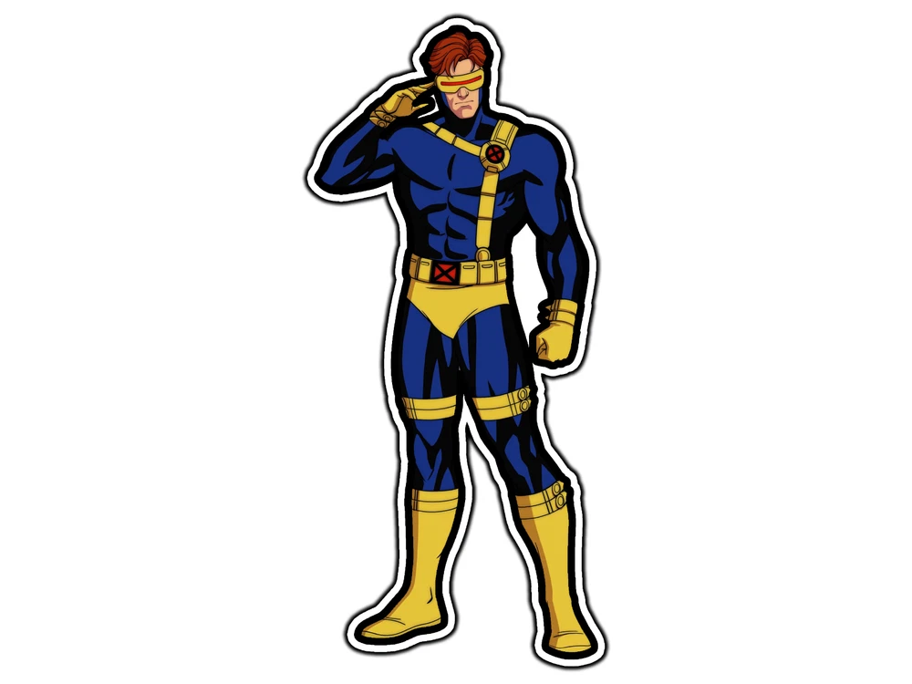 Scott Summers Cyclops X-Men #2 Sticker Cartoon Sticker, Phone Decal ...