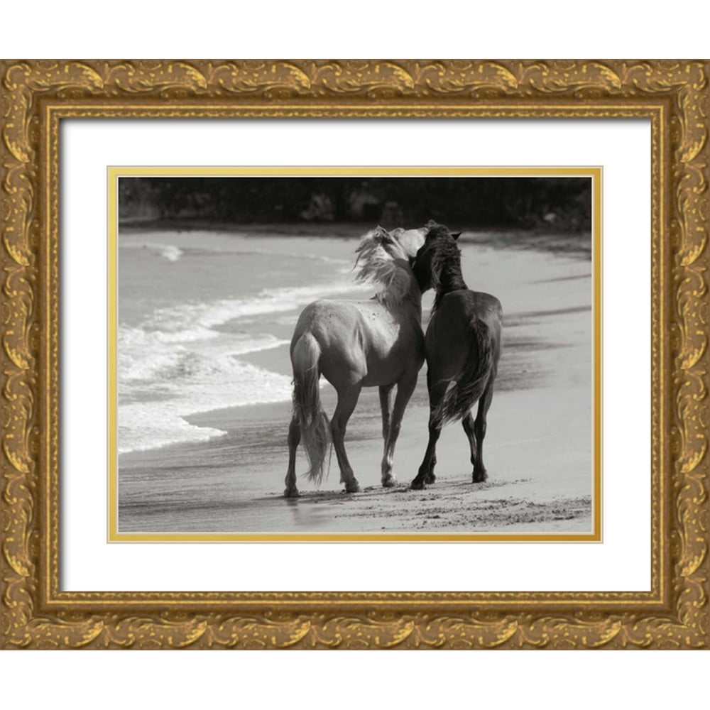 Scott, Traer 24x19 Gold Ornate Wood Framed with Double Matting Museum ...