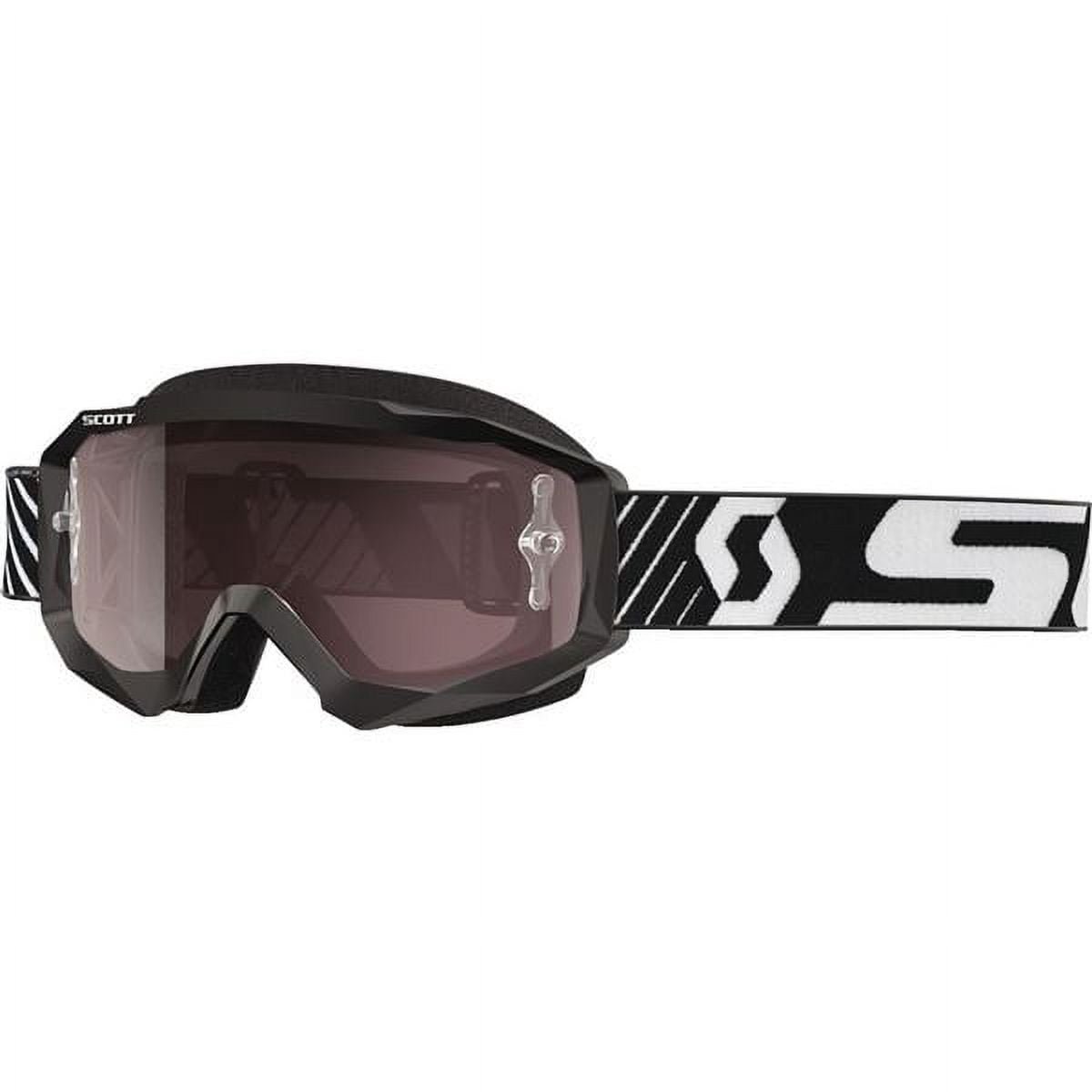 Scott USA Black/White Hustle MX Goggles w/Silver Chrome Lens - Walmart.com
