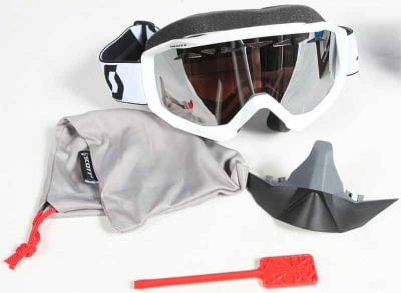 Scott USA Hustle Snowcross Goggles White Thermal Silver Chrome ...