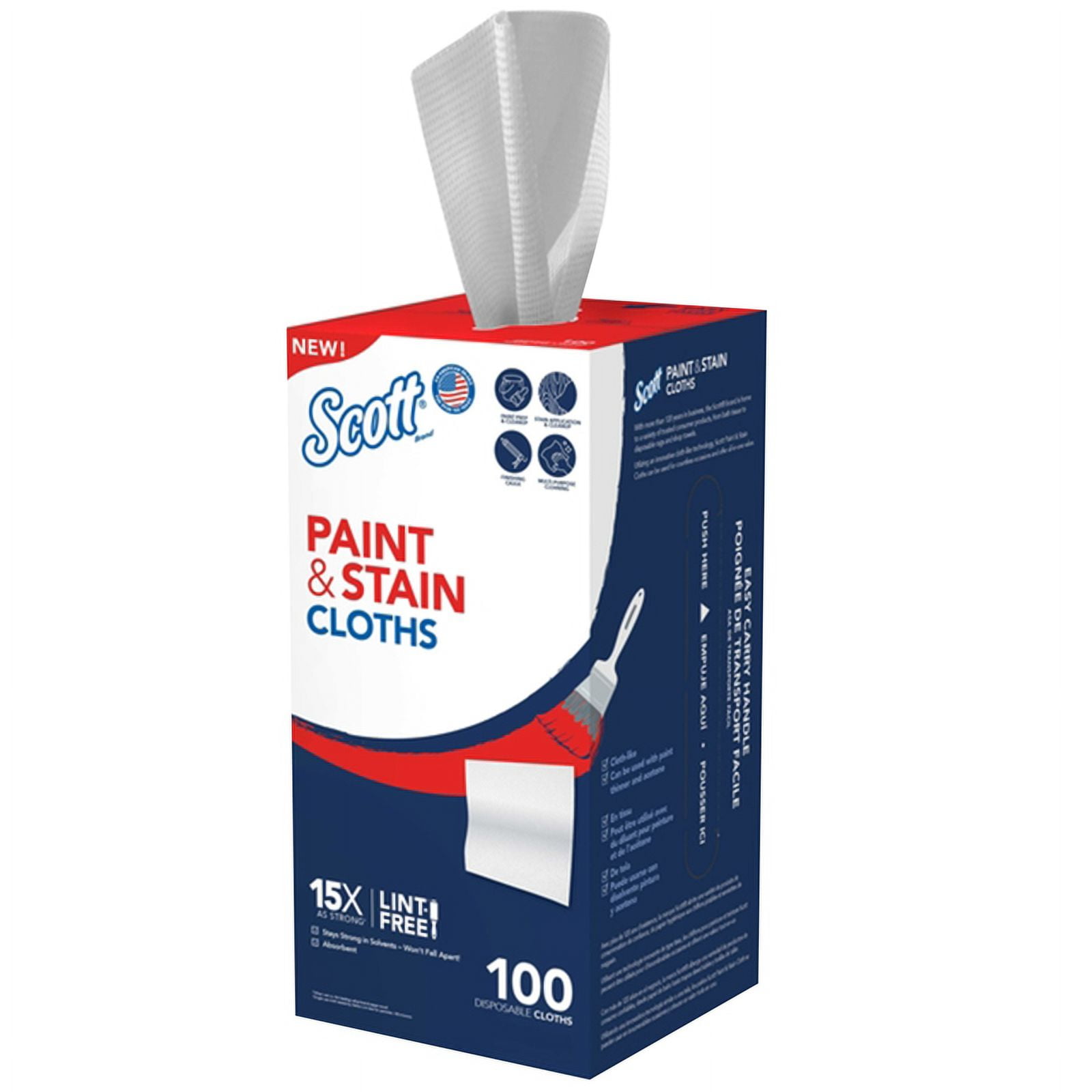 Scott White Paint and Stain Cloth - Walmart.com