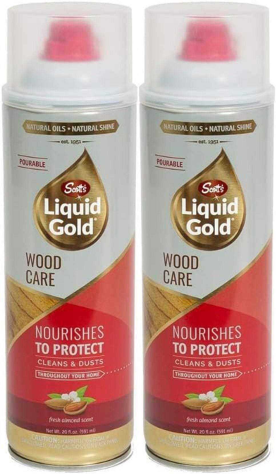 Scott's Liquid Gold Pourable Wood Care- Cleans & Dusts 14 oz 2 pack - Walmart.com