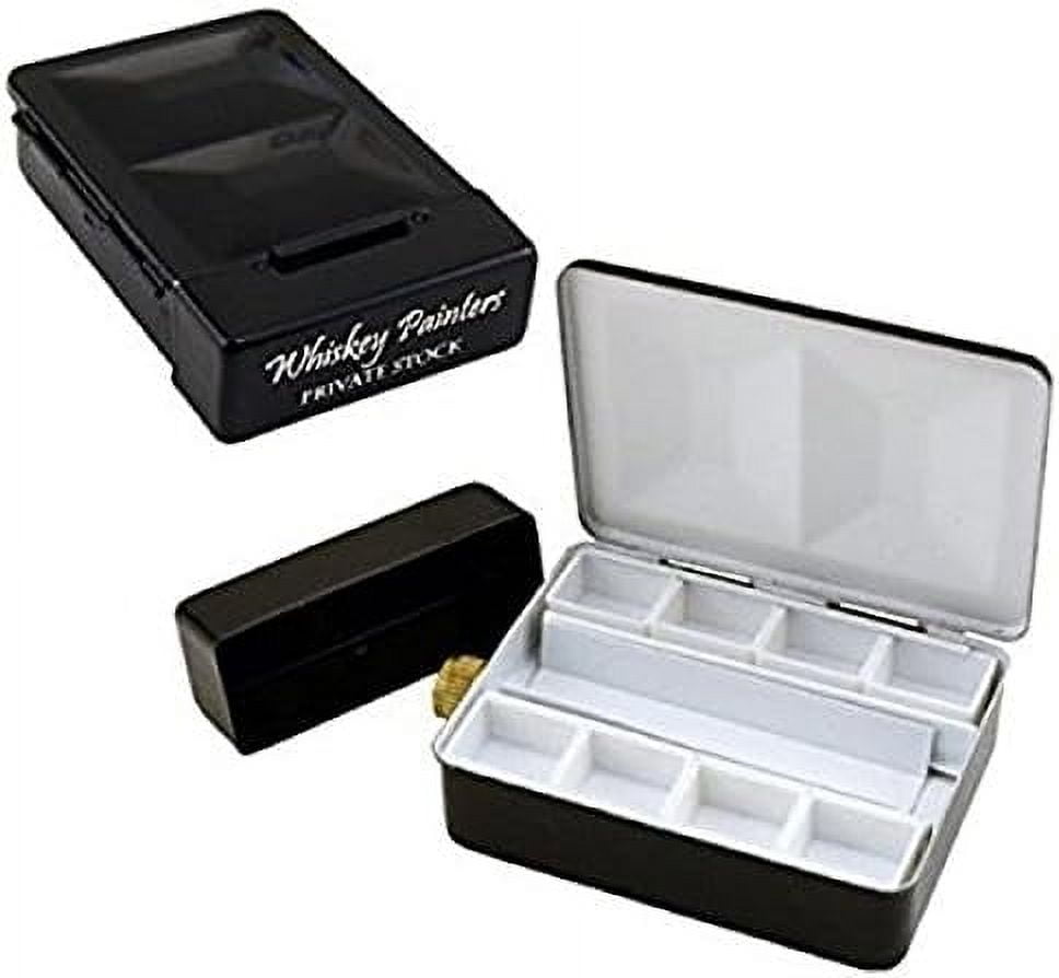 Scottie Artist Watercolor Paint Palette Box with Built in Flask. Pocket ...