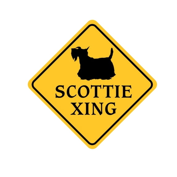 Scottie Dog Crossing Sign - Scottish terrier sign - Cute Scottie Décor ...