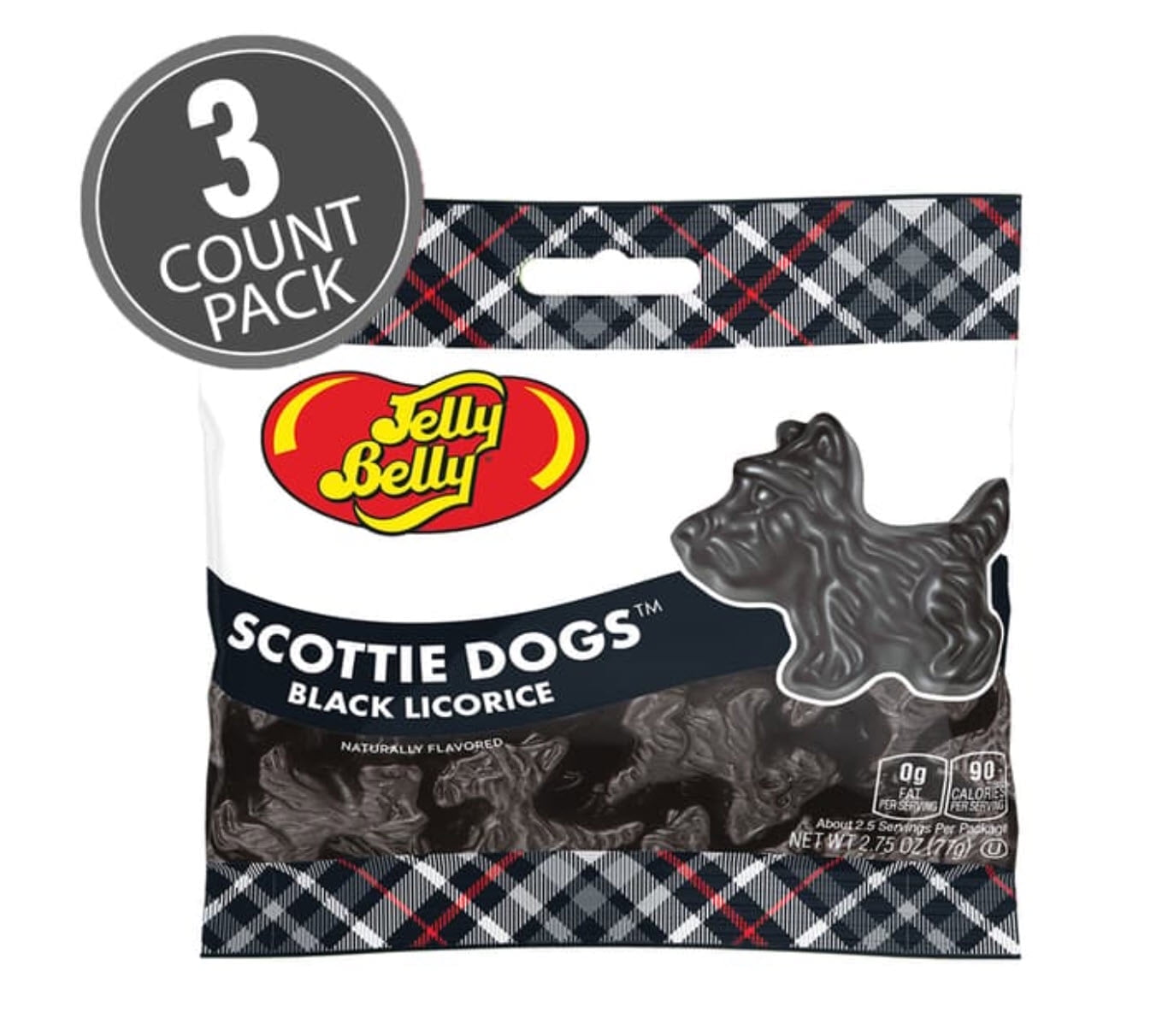 Scottie Dogs Black Licorice 2.75 oz Grab & GoÂ® Bag - 3 Bag Pack ...