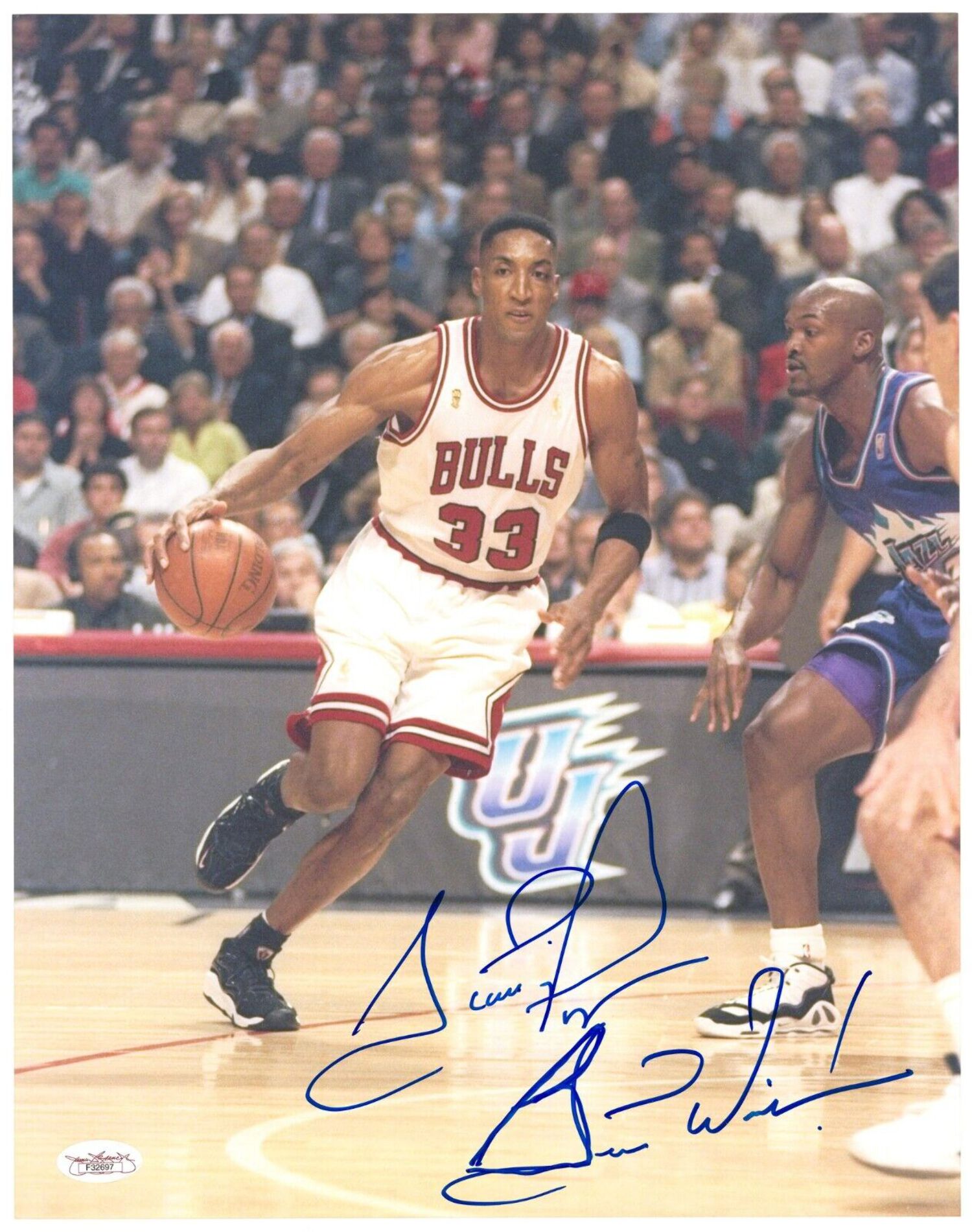 Scottie Pippen "Best Wishes" Signed 11x14 Photo Chicago Bulls Auto JSA ...