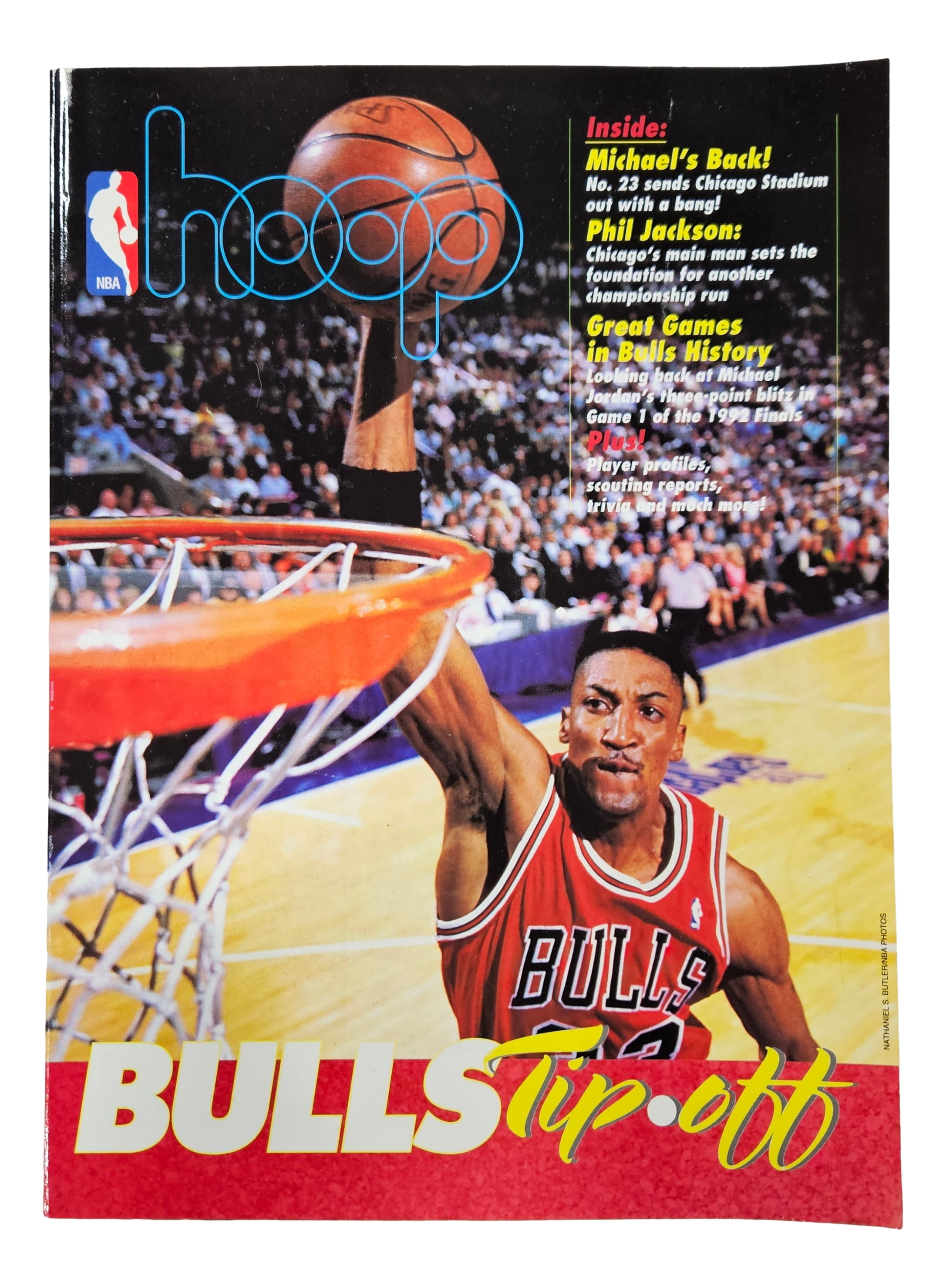 Scottie Pippen Chicago Bulls 1994 NBA Tip Off Magazine - Walmart.com