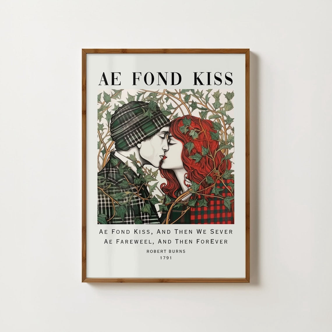 Scottish Art Prints, Robert Burns Wall Art, Scotland Wall Art, Ae Fond ...