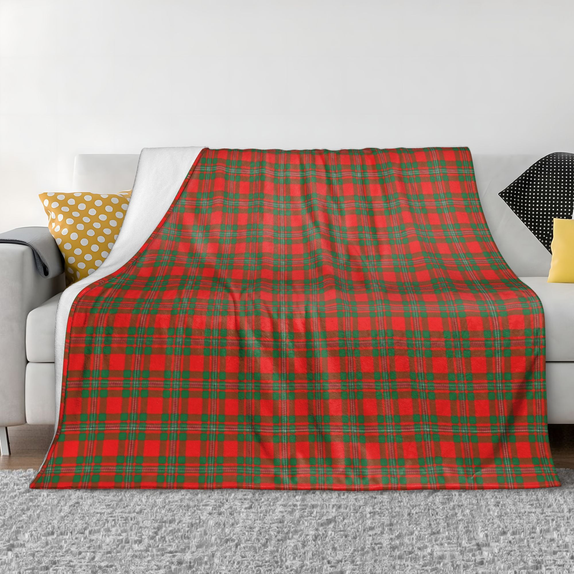 Scottish Clan Gregor Macgregor Tartan Plaid Throw Blankets 50"X40 ...
