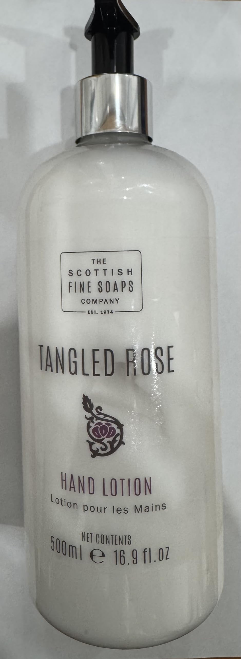 Scottish Fine Soap Tangled Rose Hand Lotion, 16.9 fl oz, 500ml ...