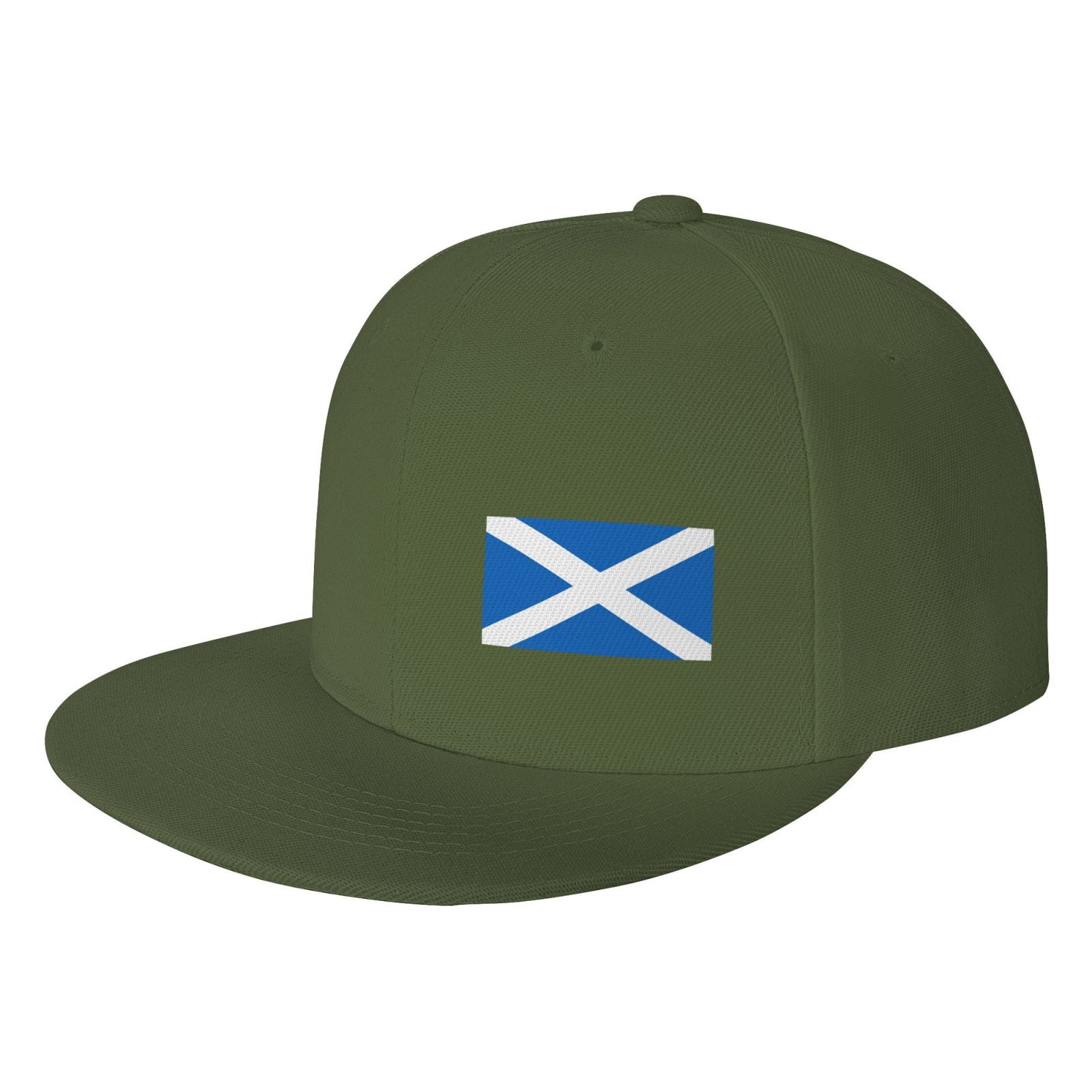 Scottish Flag Flat Bill Hats for Men Snapback Skull Skateboard Hats ...