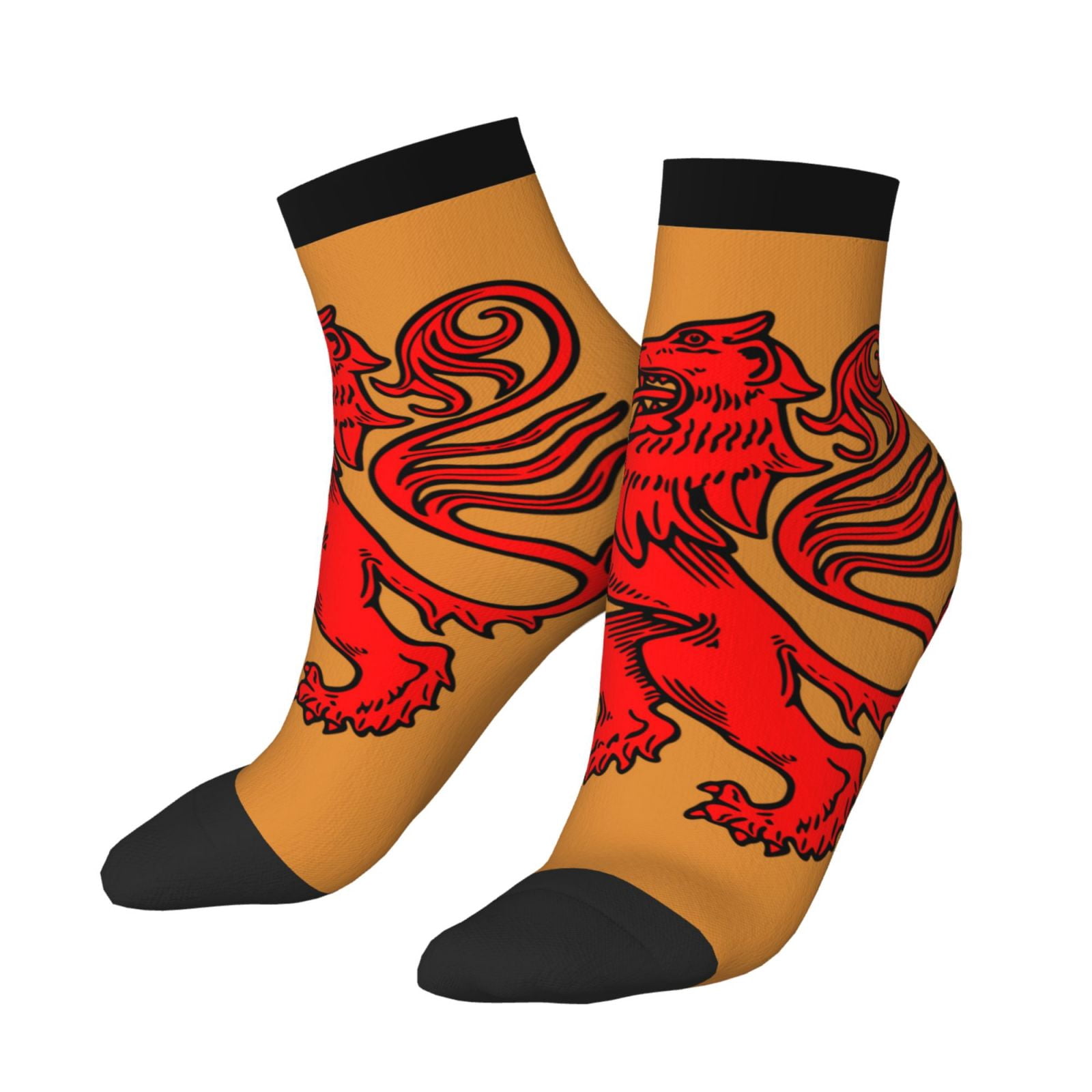 Scottish Flag Lion Logo Colorful Quarter Socks for Men Women - Walmart.com