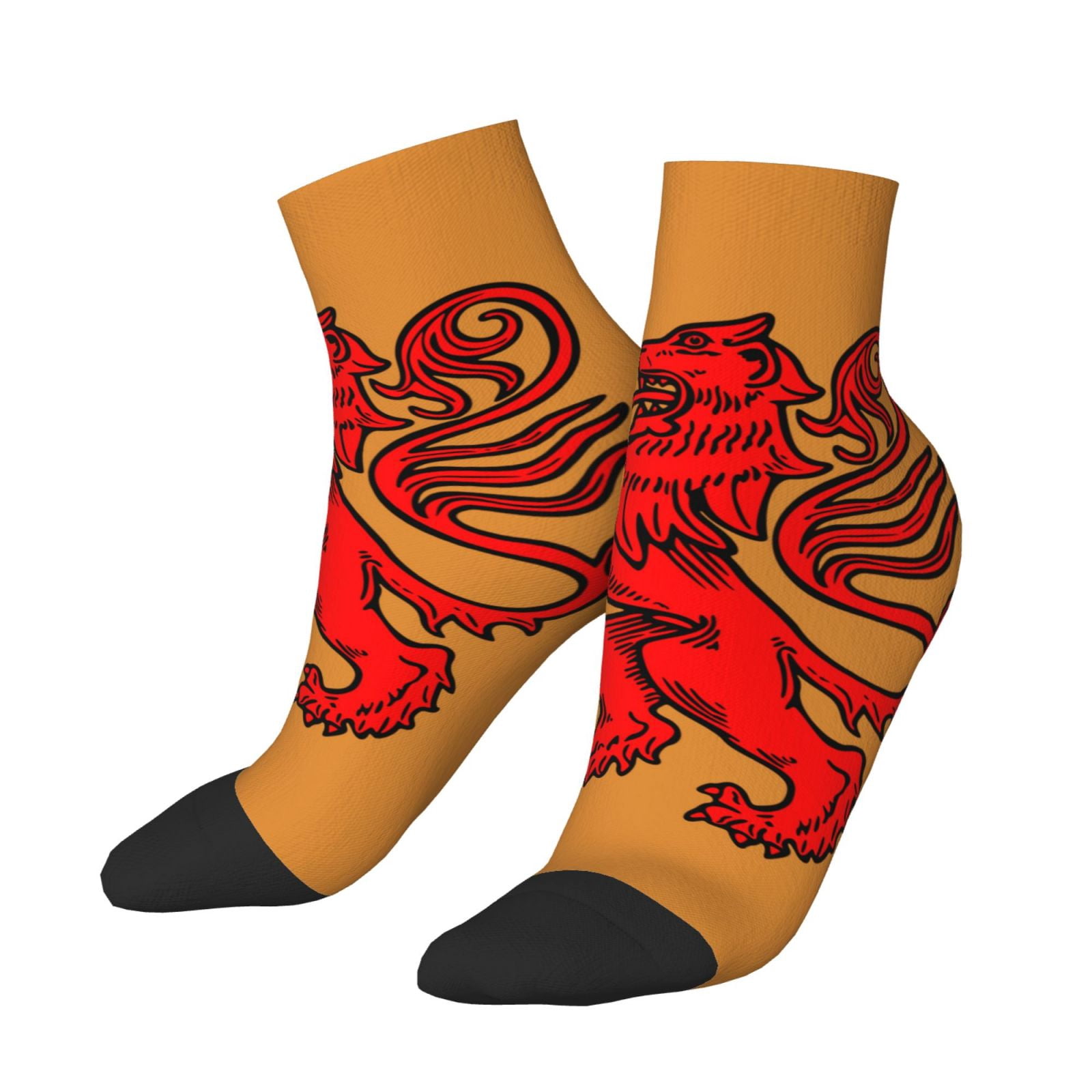 Scottish Flag Lion Logo Colorful Quarter Socks for Men Women - Walmart.com