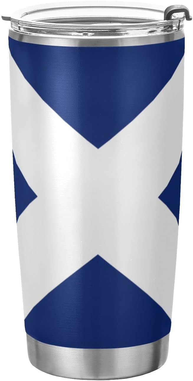 Scottish Flag Tumbler Insulated Coffee Cup Back To School Beverage ...