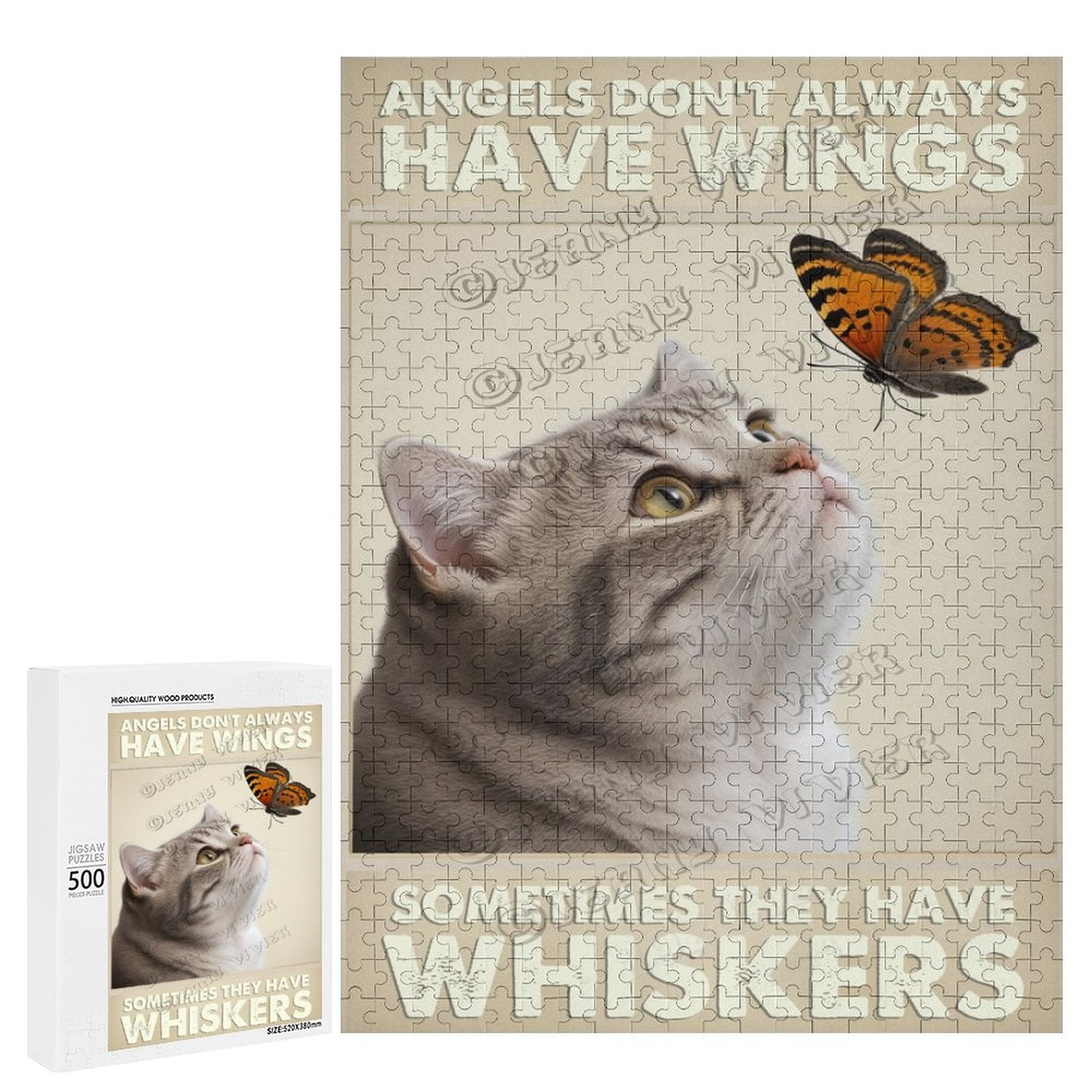 Scottish Fold Cat 500 Piece Puzzle for Adults Kittens Jigsaw Puzzles ...