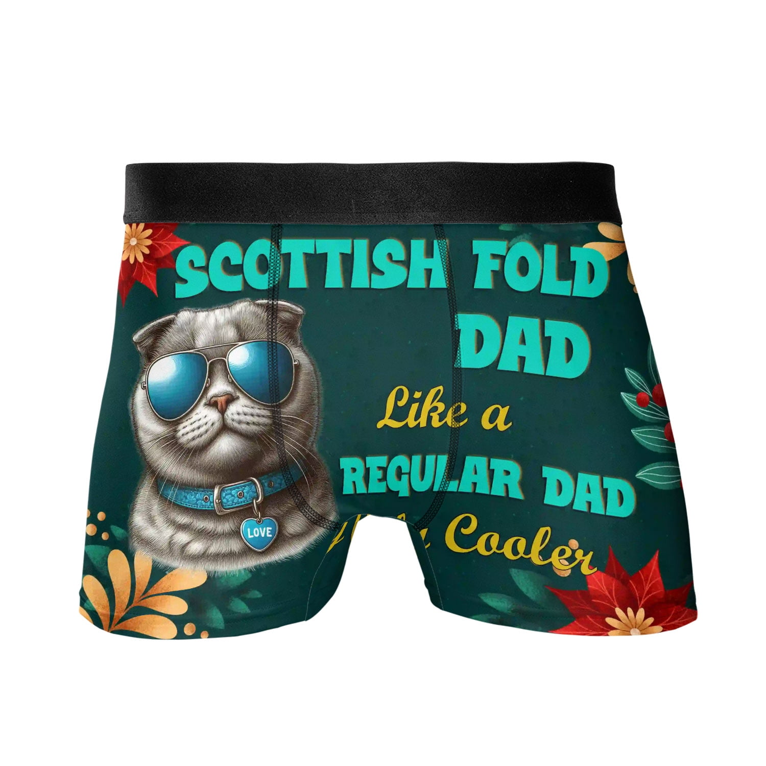 Scottish Fold Dad Like a Regular Dad Only Cooler Happy Father's Day All ...