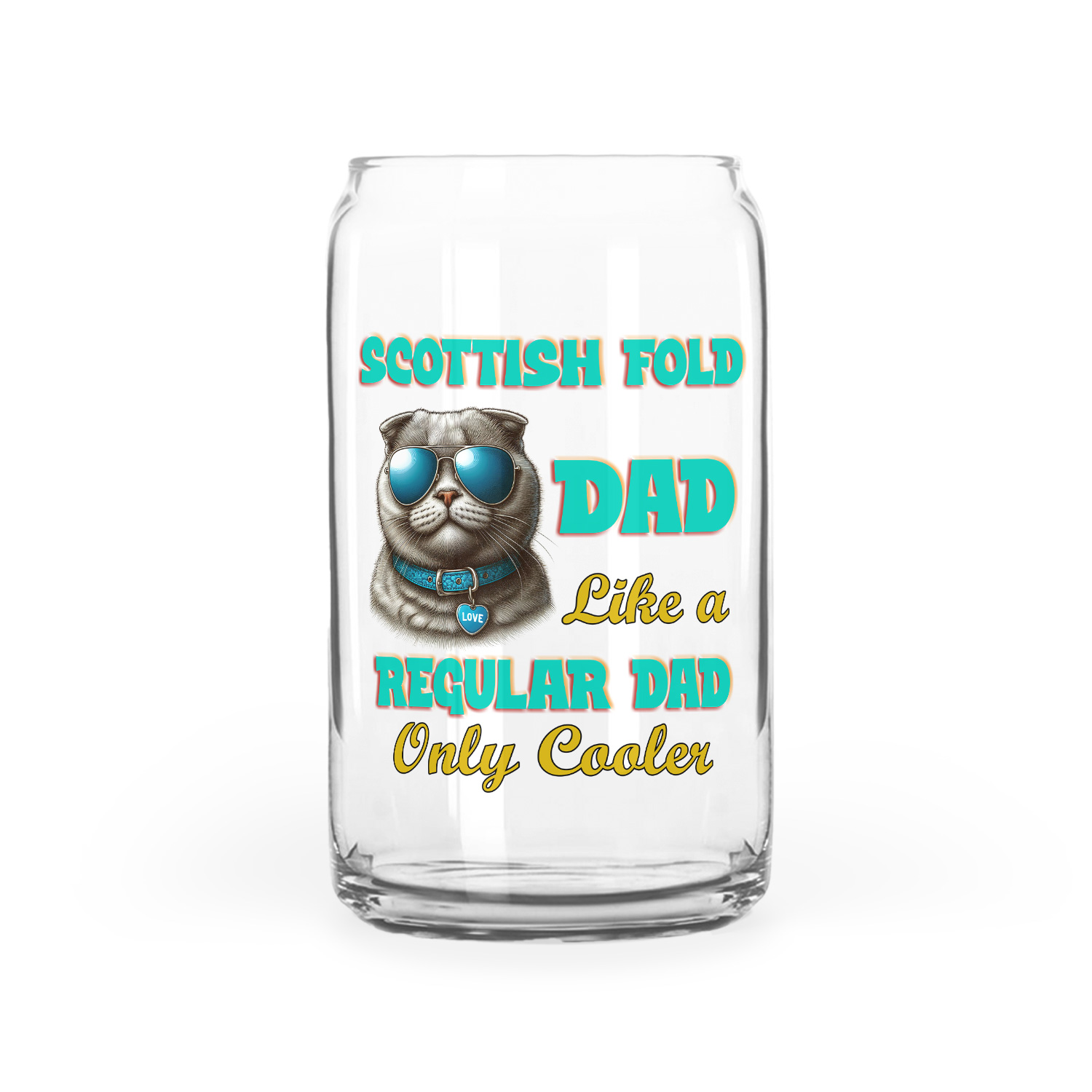 Scottish Fold Dad Like a Regular Dad Only Cooler Happy Father's Day ...