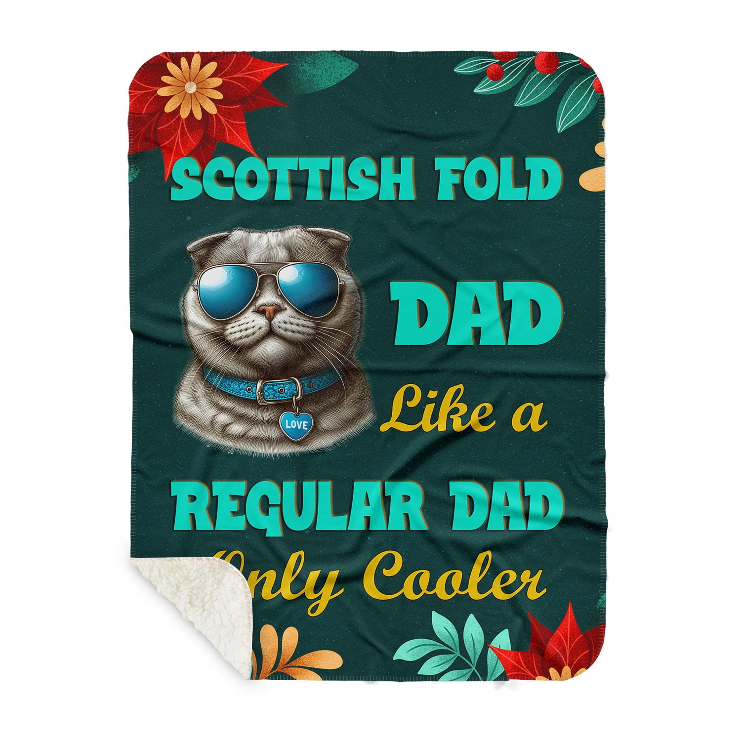 Scottish Fold Dad Like a Regular Dad Only Cooler Happy Father's Day ...