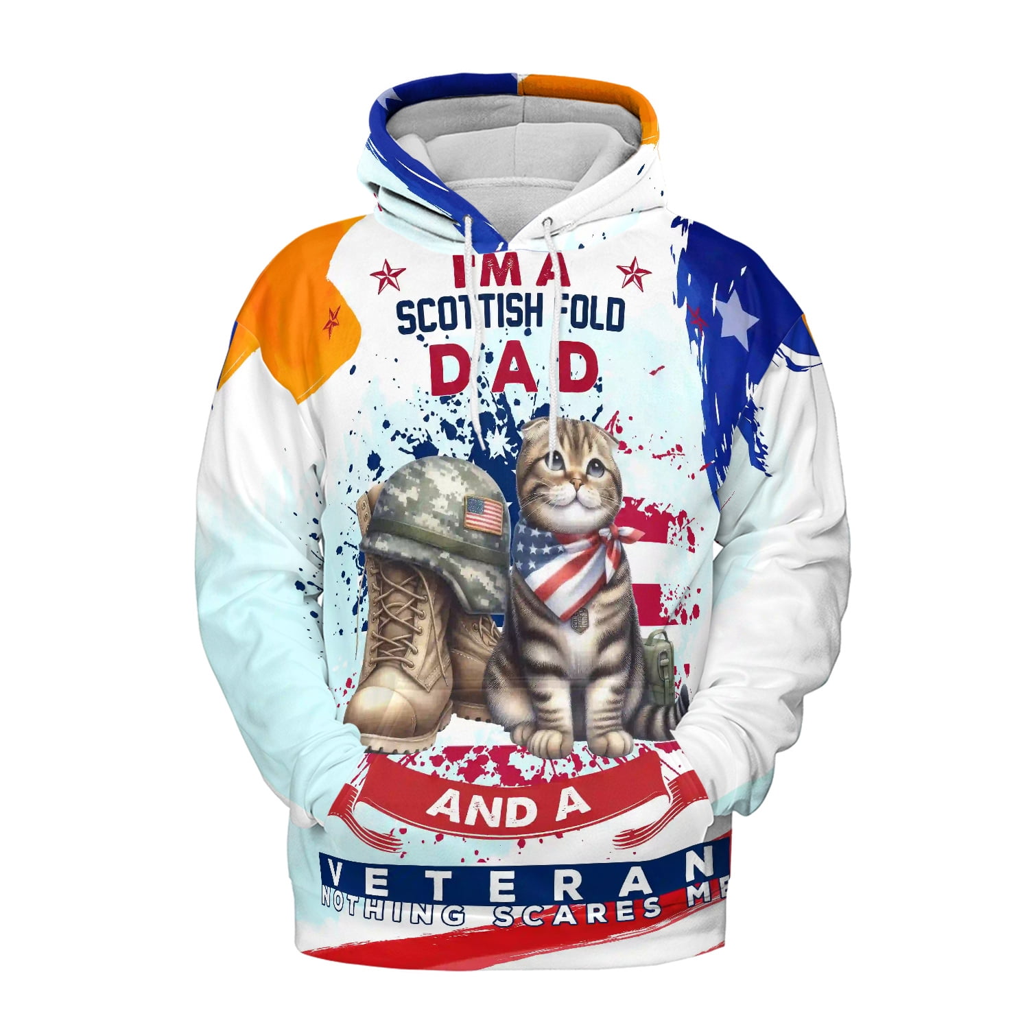 I'm a Scottish Fold Dad and a Veteran, Nothing Scares me Happy Father's ...