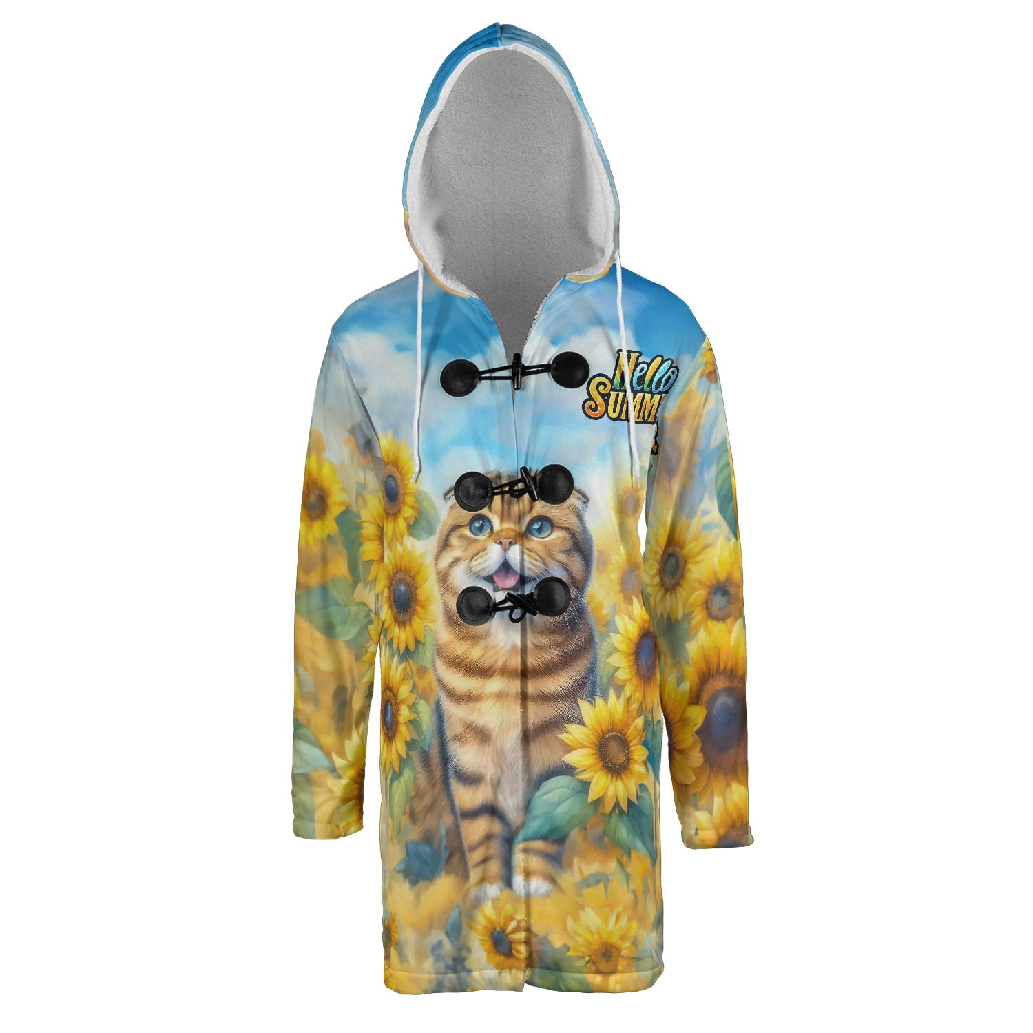 Scottish Fold Hello Summer Sunshine Sunflowers Spring Retro Vintage All ...